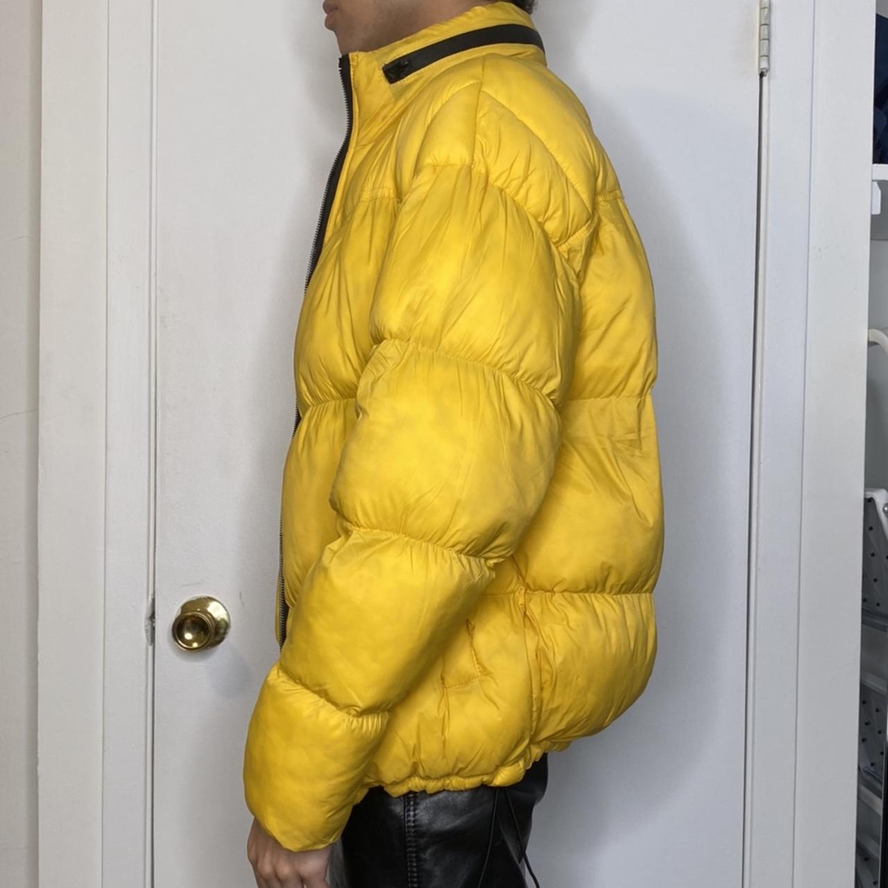 Yellow Puffer Jacket cute twist on the classic... - Depop