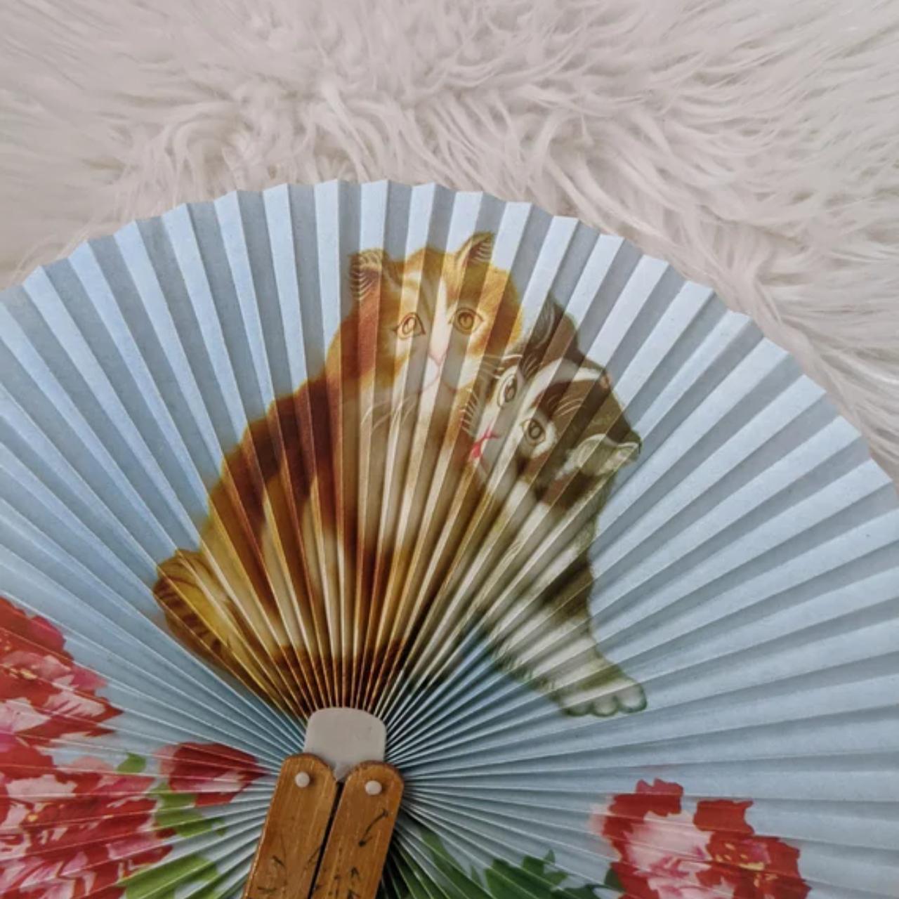 Fabulous Chinese hand fan. Round shape fan. Holiday... - Depop