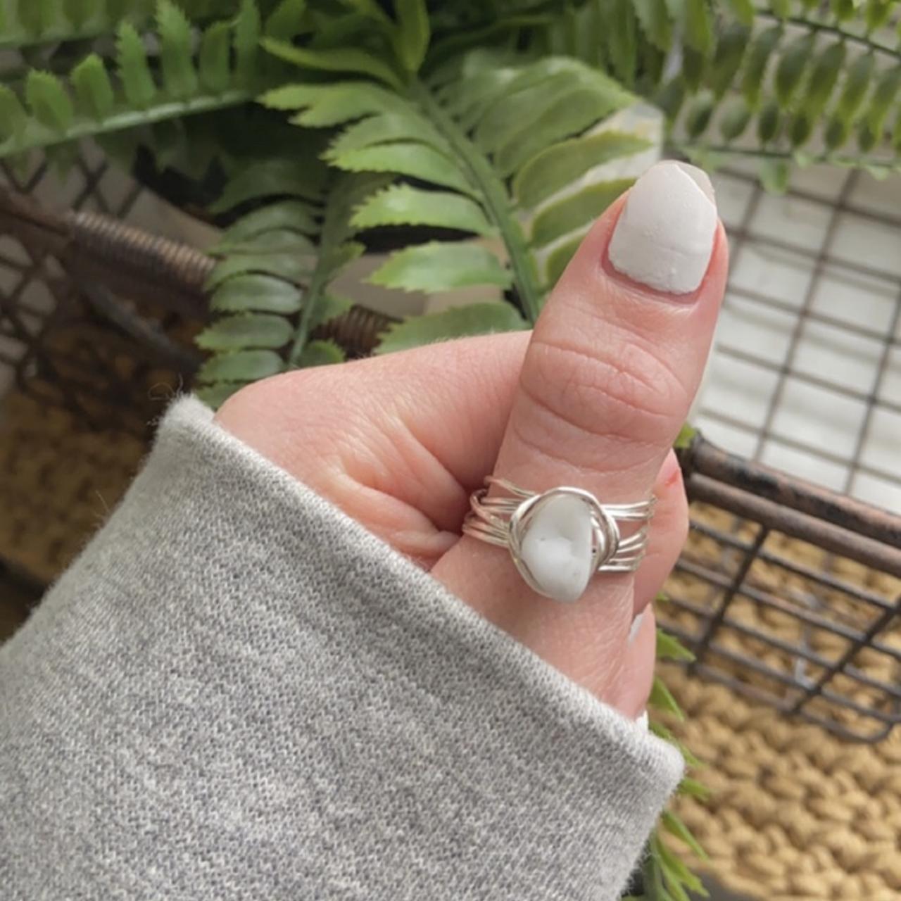 Chunky layered thumb ring🌿 handmade and customised... - Depop