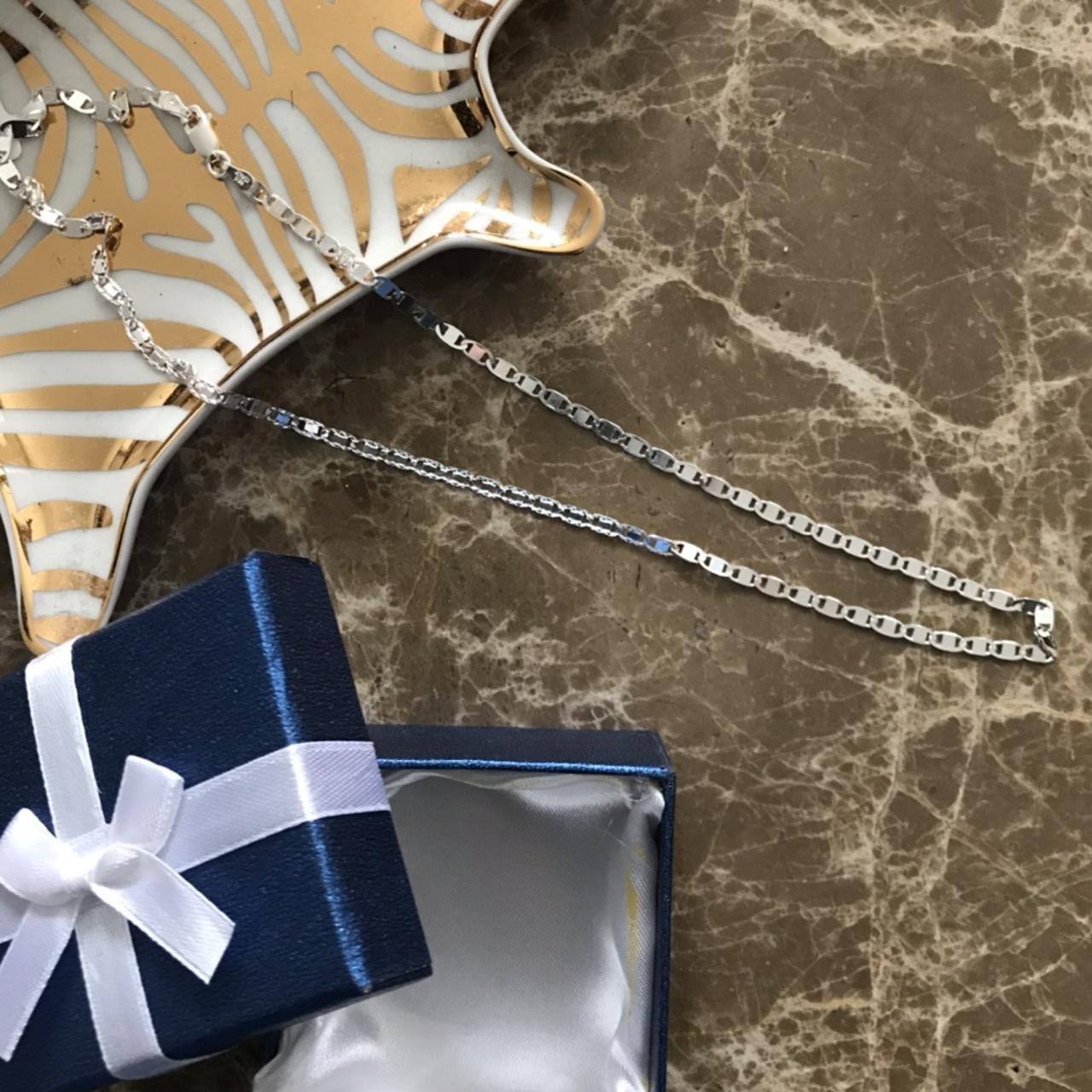 Pure Sterling silver delicate chain.... - Depop