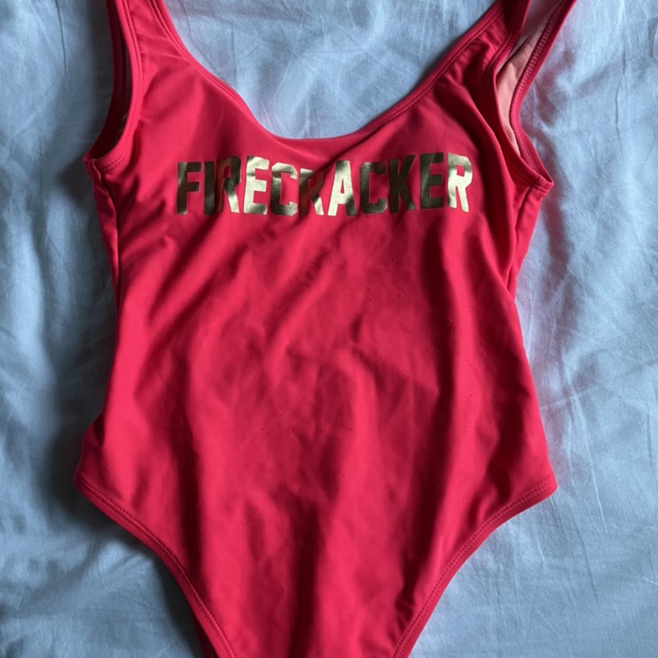 urban outfitters firecracker one piece! so bright... - Depop