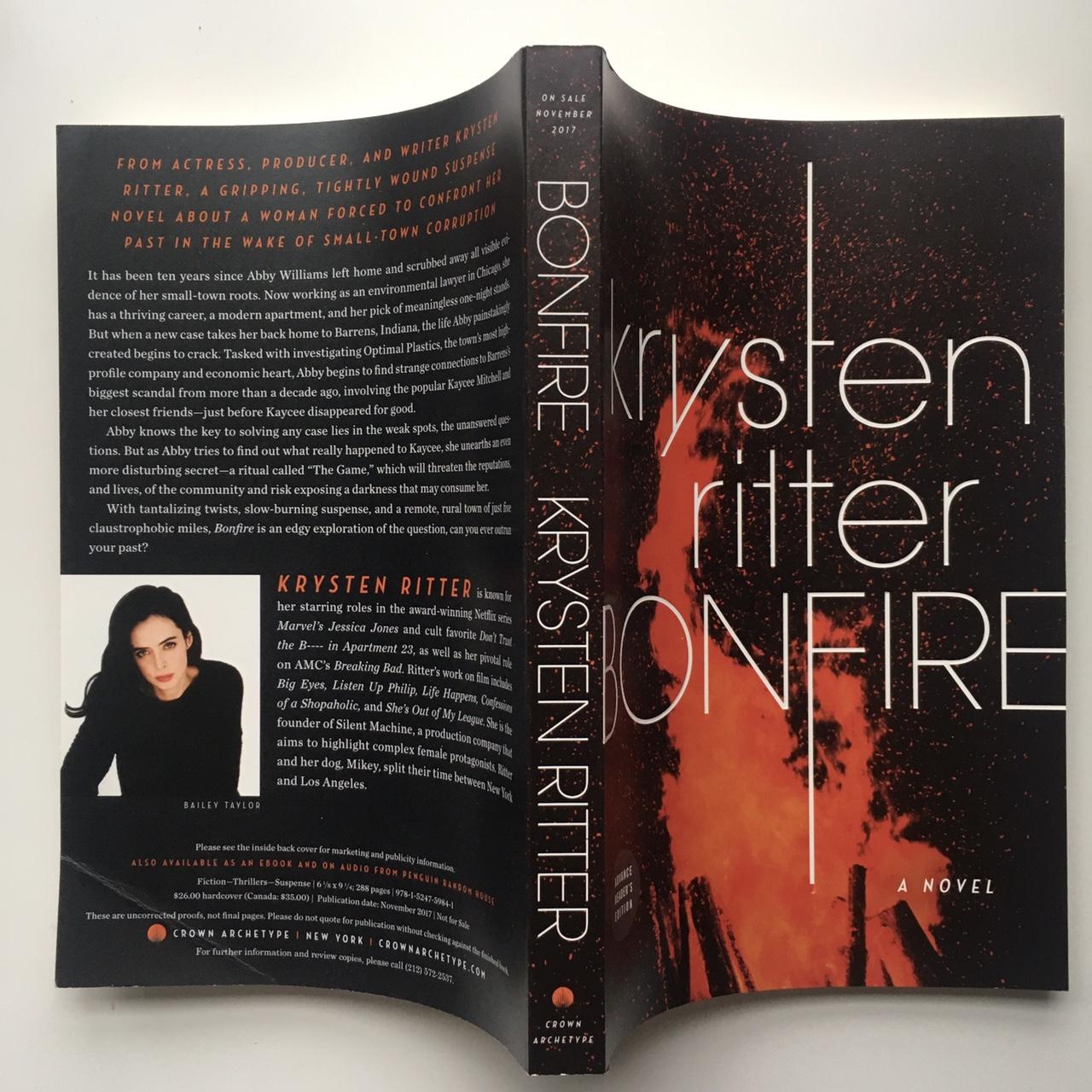 Bonfire by Krysten Ritter Free shipping Books... - Depop