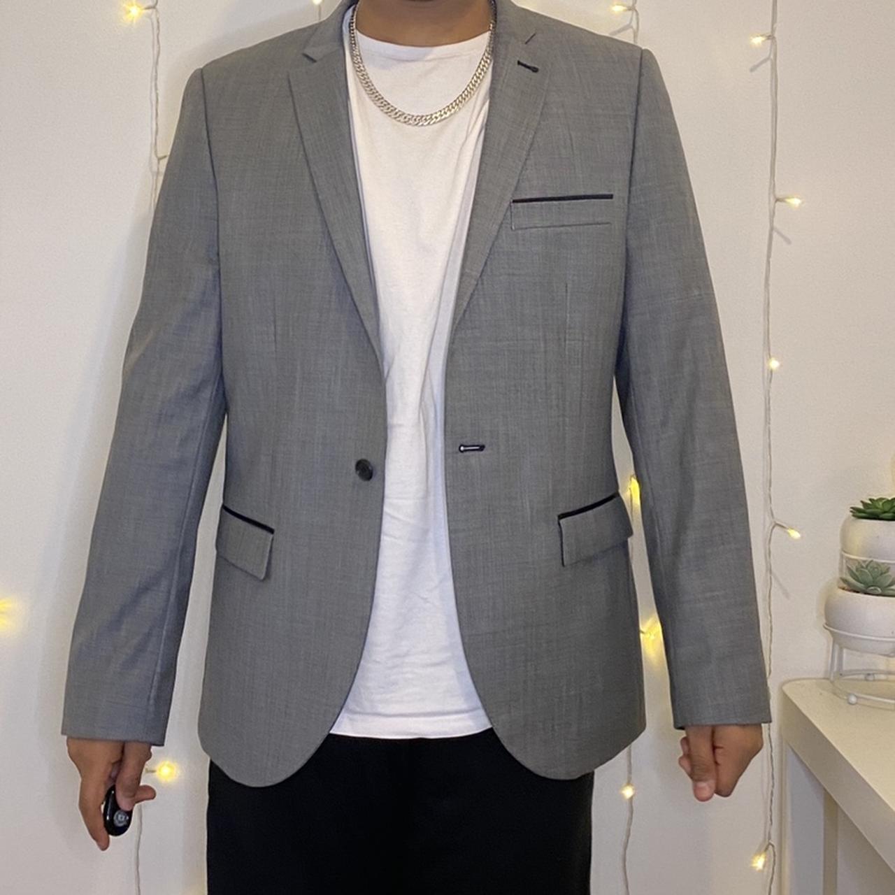 TOPMAN grey blazer Worn once Basically brand... - Depop