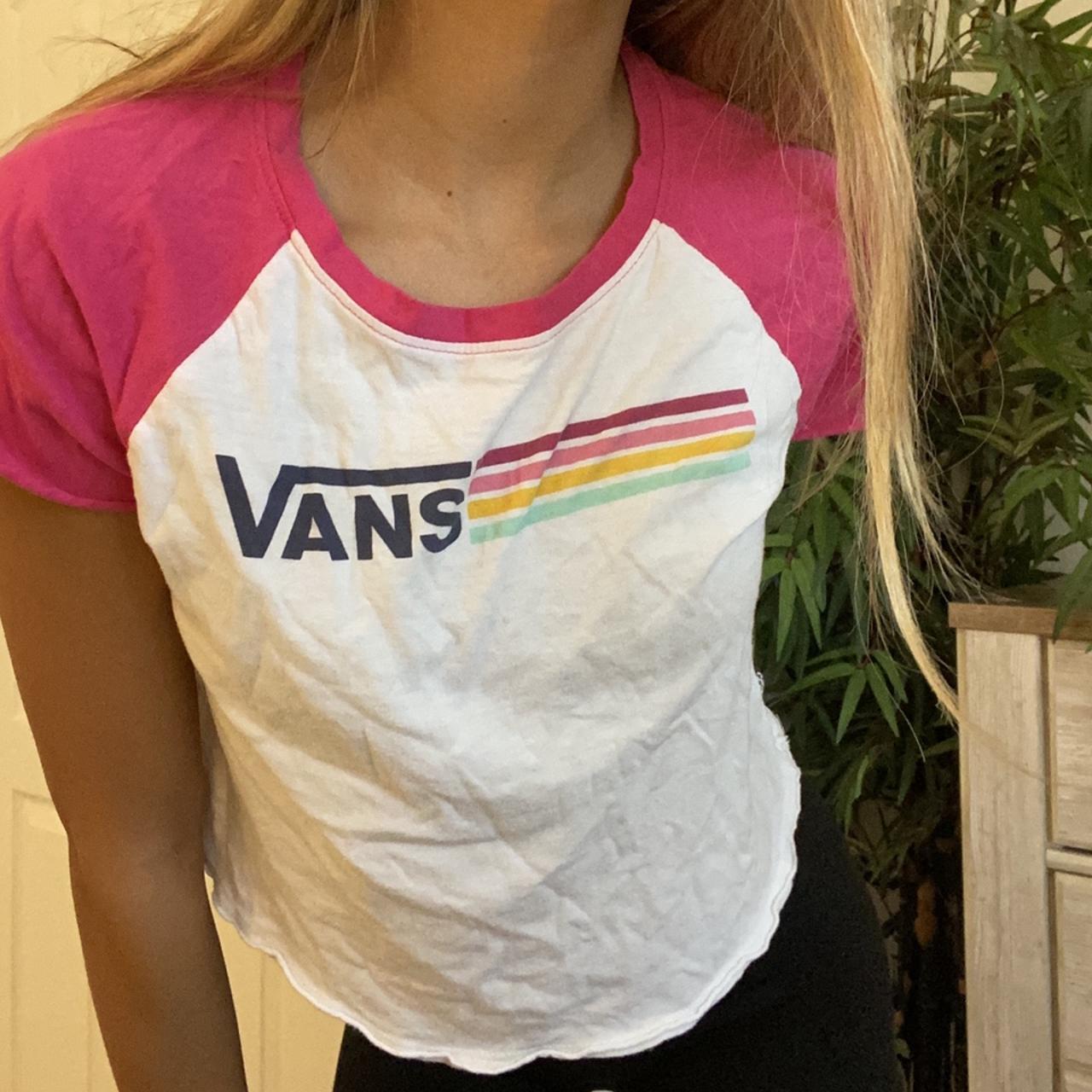 vans skater crop top - Depop