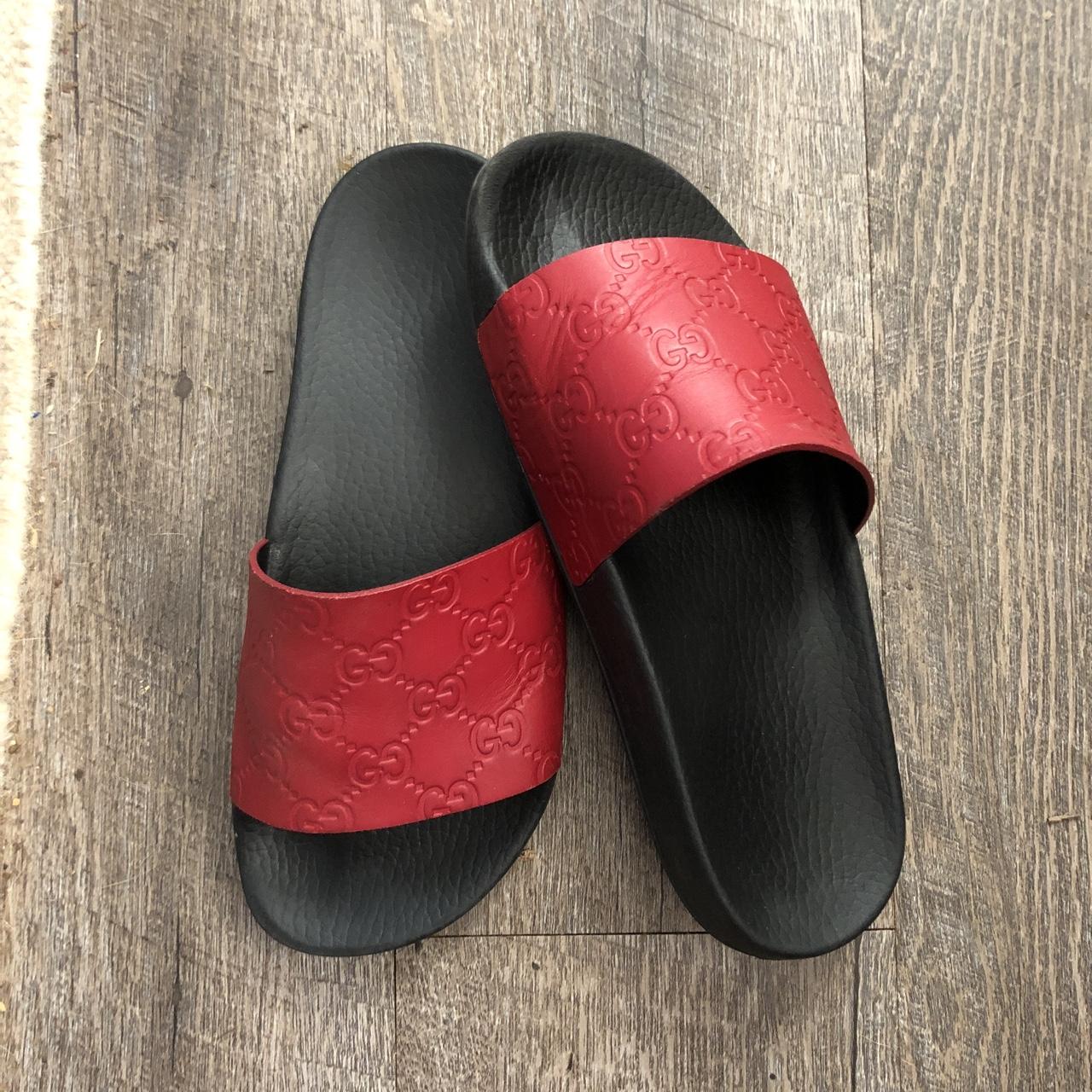 Gucci Signature Slide Sandal - Depop