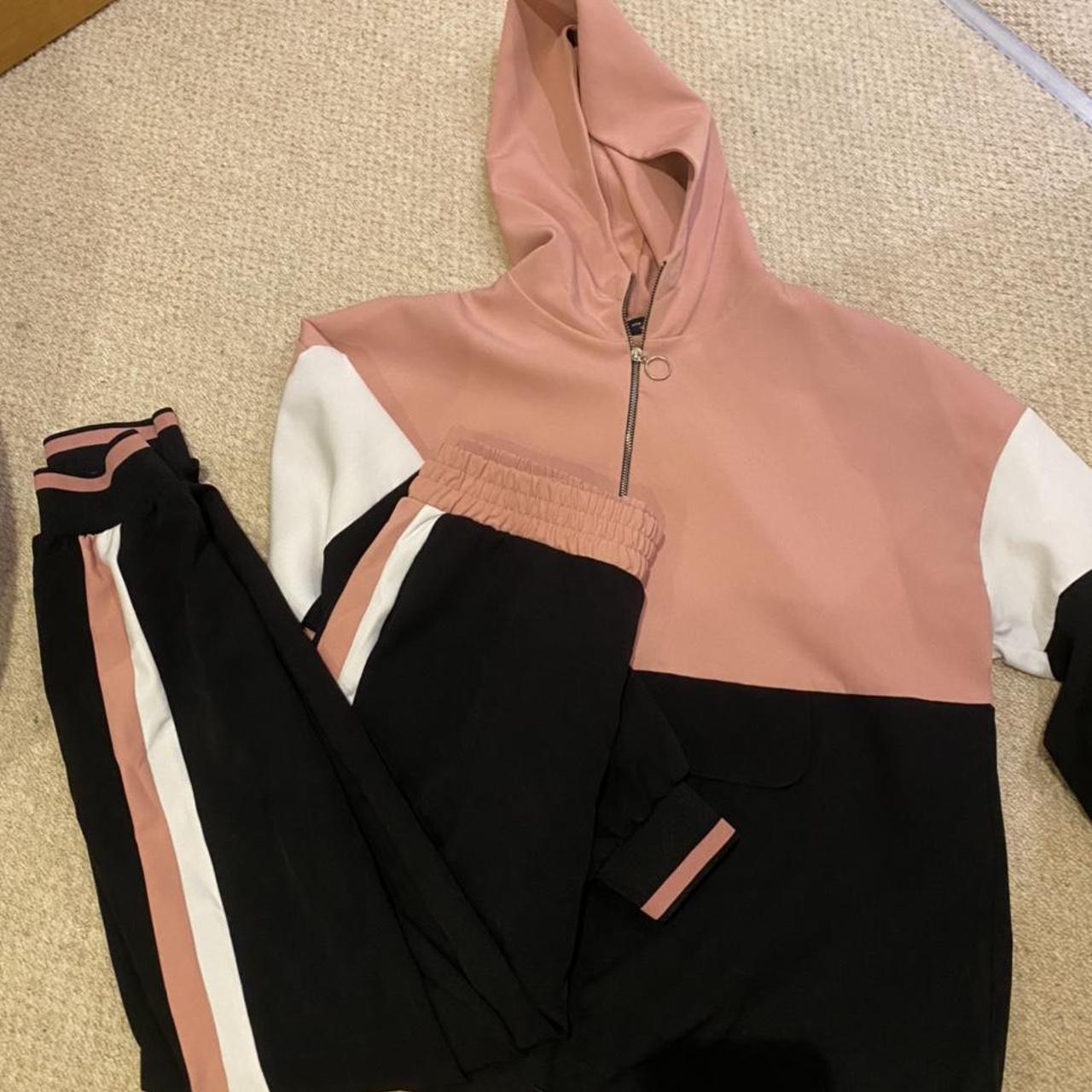 ZARA pink/black/white tracksuit set So comfy Can... - Depop