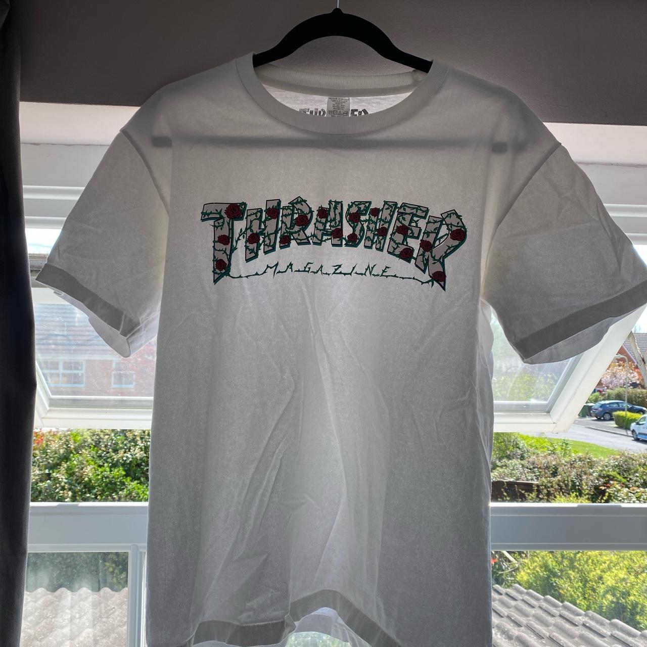 Thrasher, Vines n’ roses t-shirt, size Medium ... - Depop