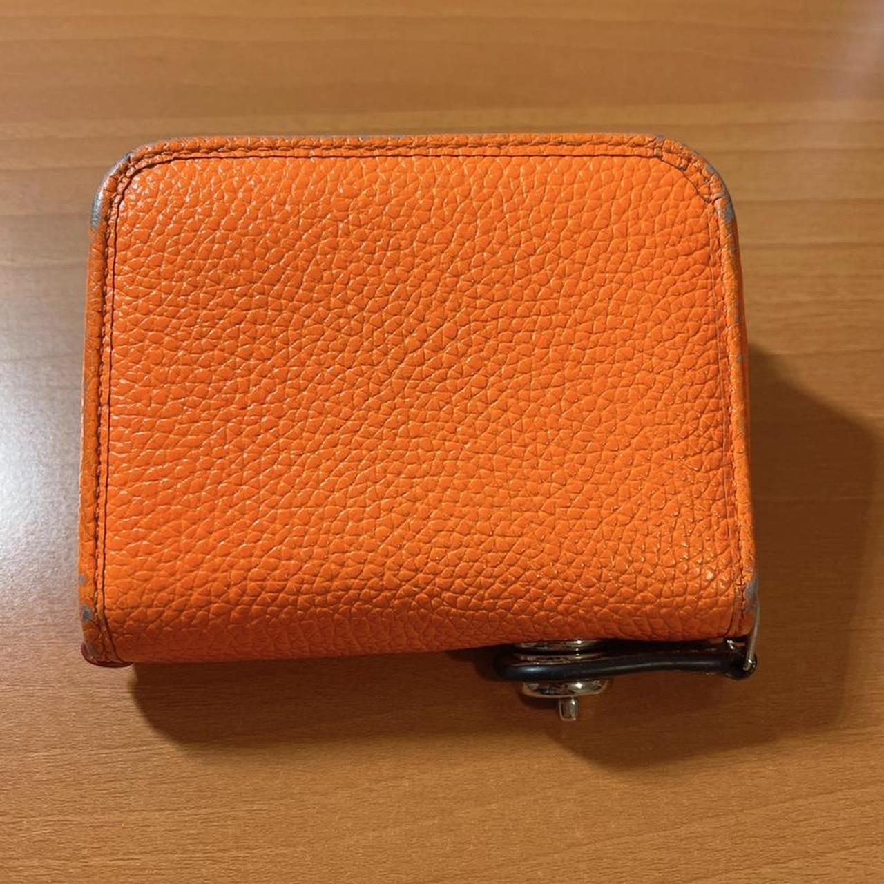 Coach Orange and Silver Wallet-purses | Depop