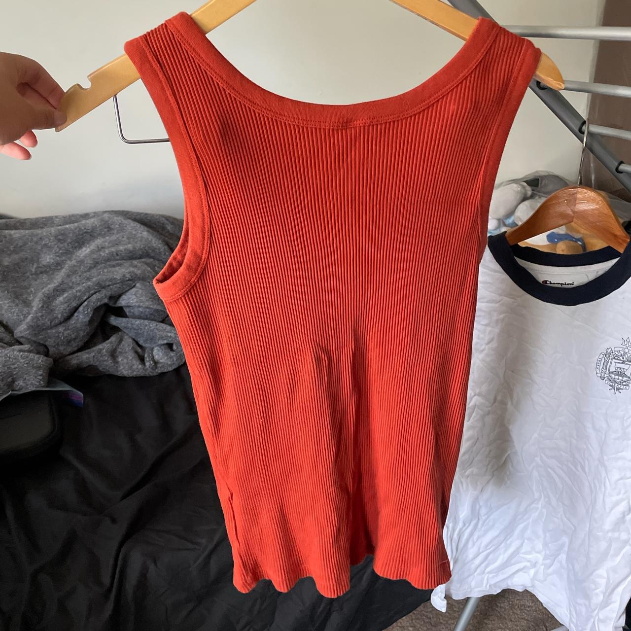 UNIQLO Women's Red Vest | Depop