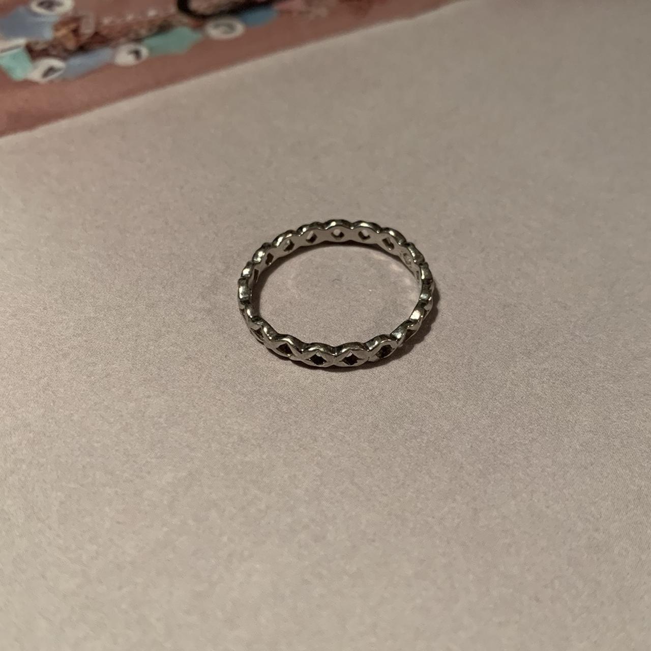 925 Solid Sterling Silver ring Chain link ring,... - Depop