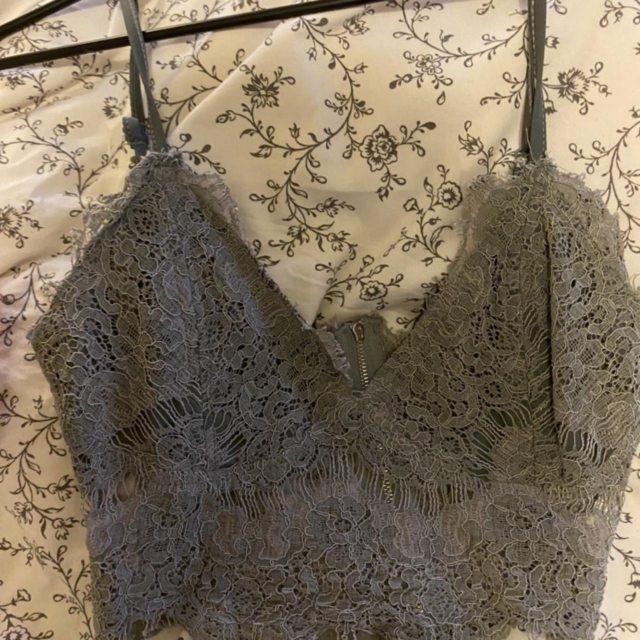 Grey bra / cami / bralet From Misguided really... - Depop