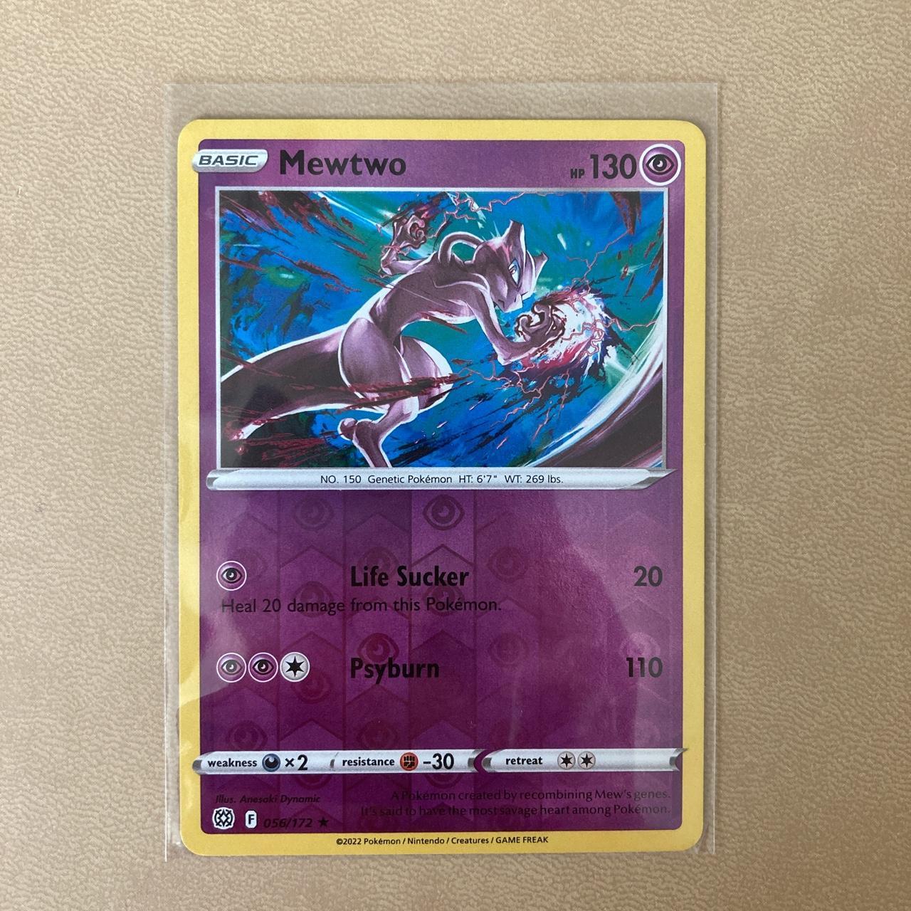 Pokémon Cards 056/172. Mewtwo Reverse Holo Rare.... - Depop
