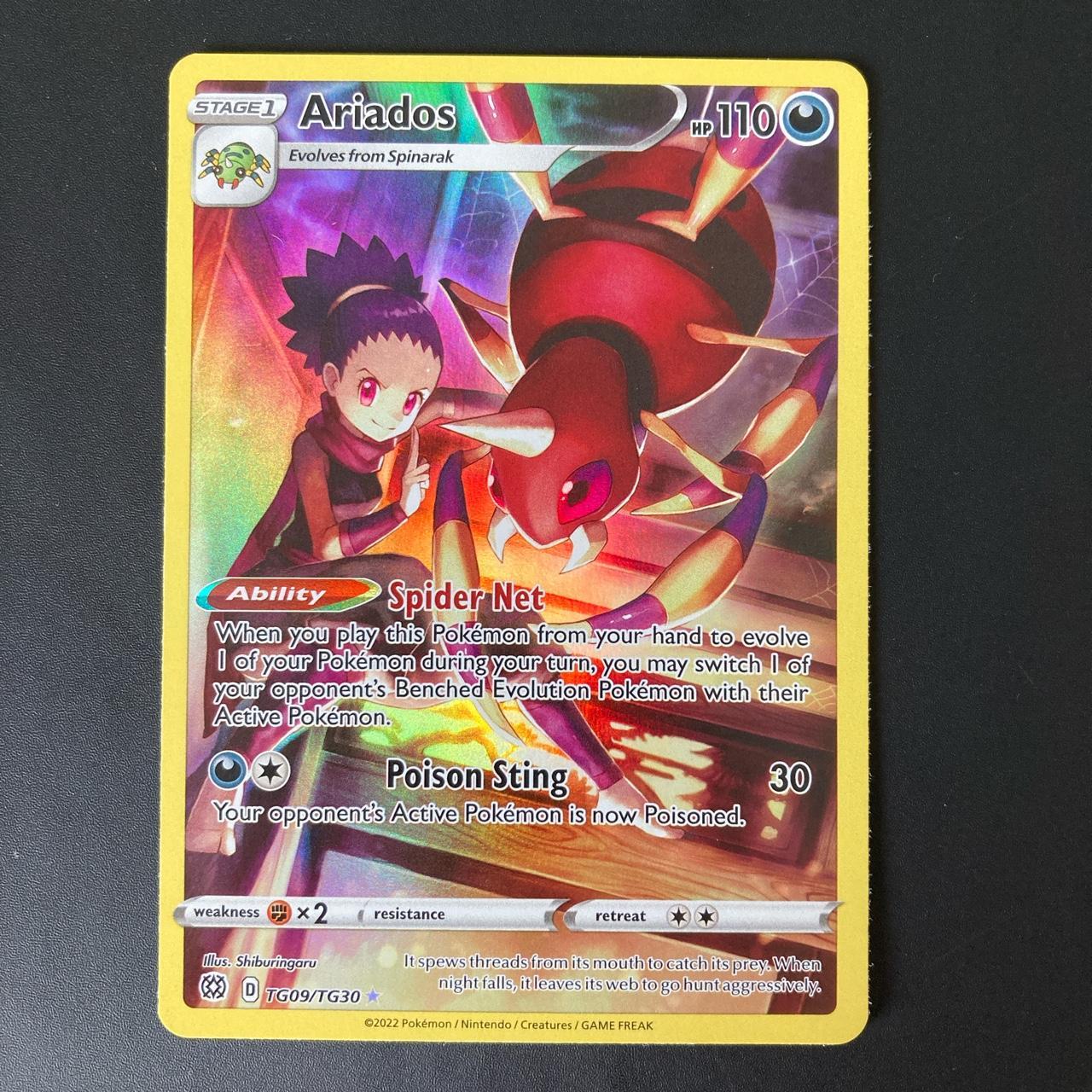 Pokémon Cards TH09/TG30. Ariados Trainer Gallery.... - Depop