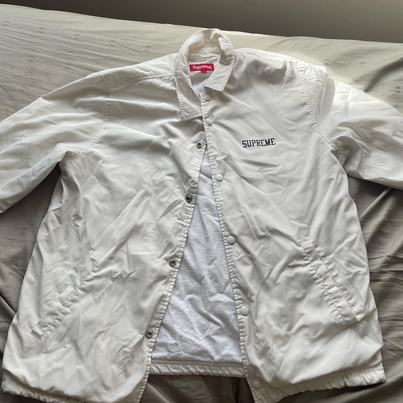 Supreme Men's White Jacket | Depop