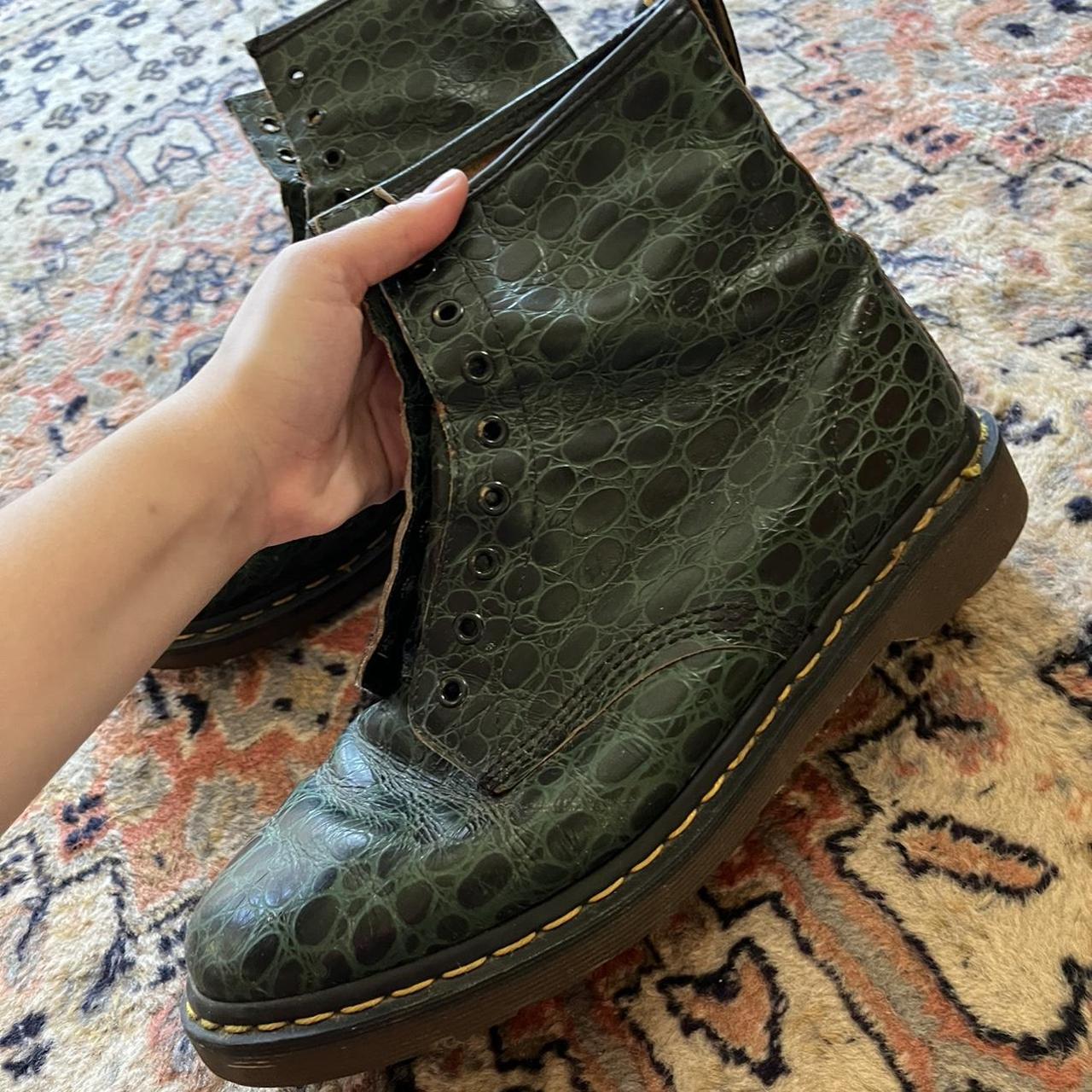 Vintage Croc pattern Dr. Martens 🐊 Extremely rare... - Depop