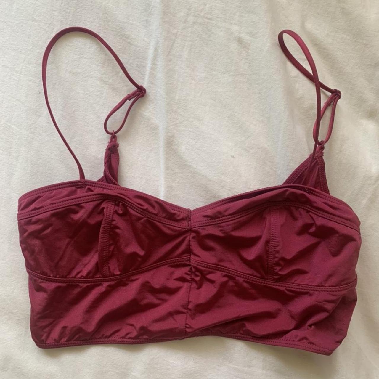 Urban Outfitters Women's Burgundy and Red Vest | Depop