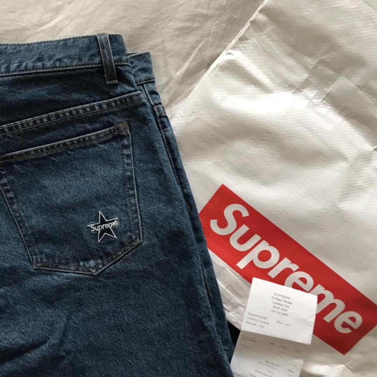Supreme Regular Fit Jeans Size 36’ Sold Out... - Depop