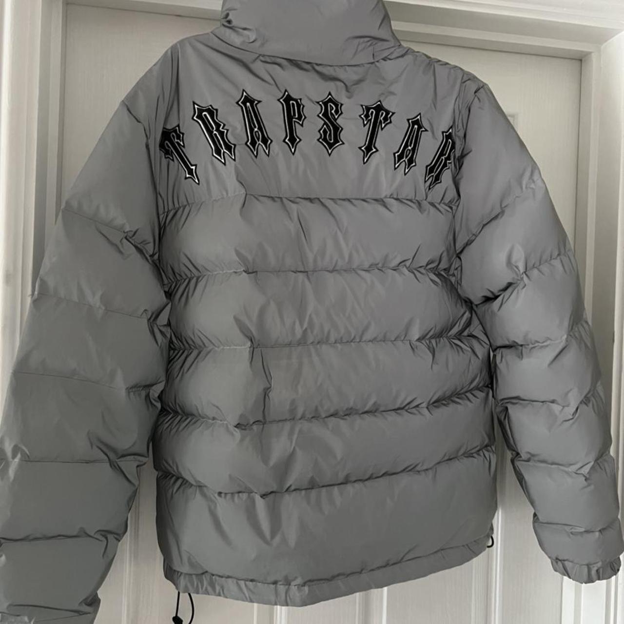 Trapstar Reflective Jacket Worn once Small Mens... - Depop