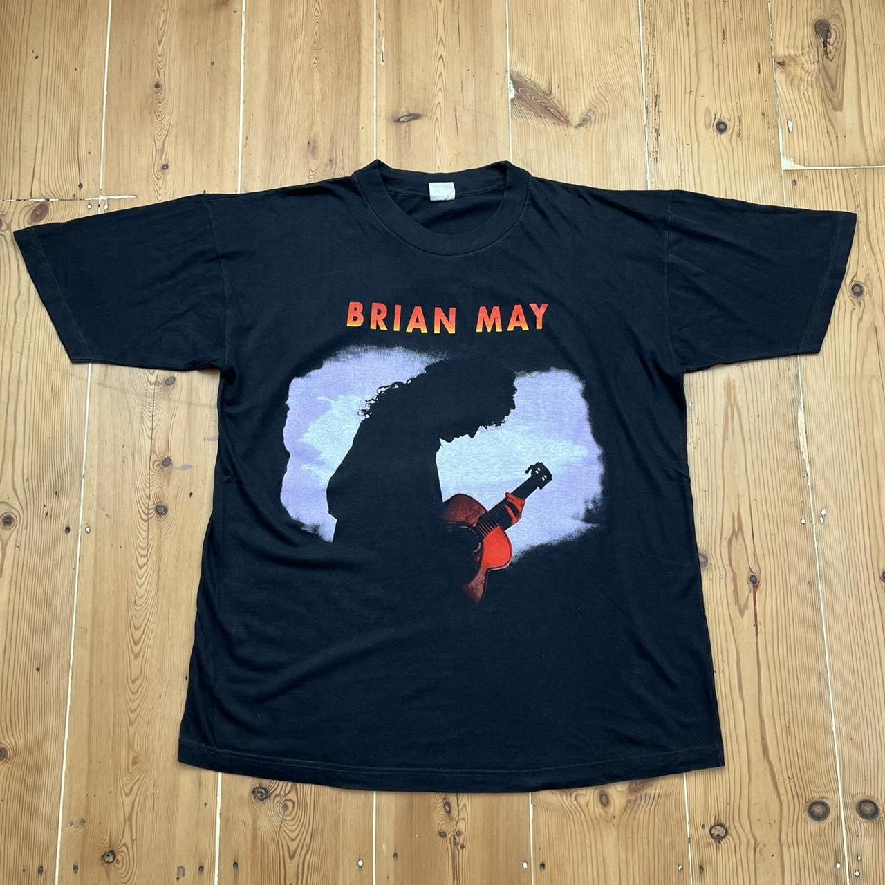 Vintage Brian May band t shirt Size large - p2p =... - Depop