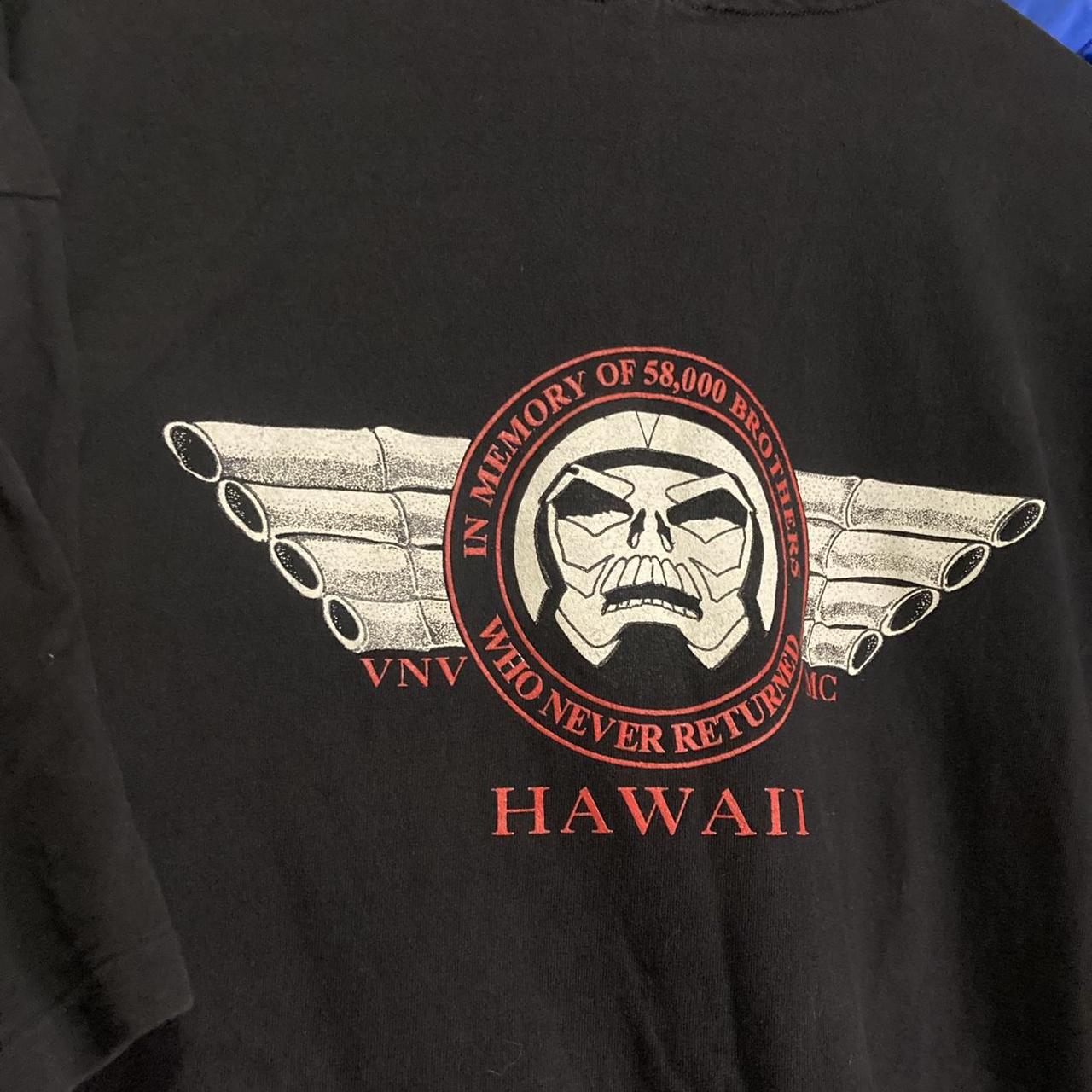 Vintage veteran motorcycle club Hawaii pocket tee.... - Depop
