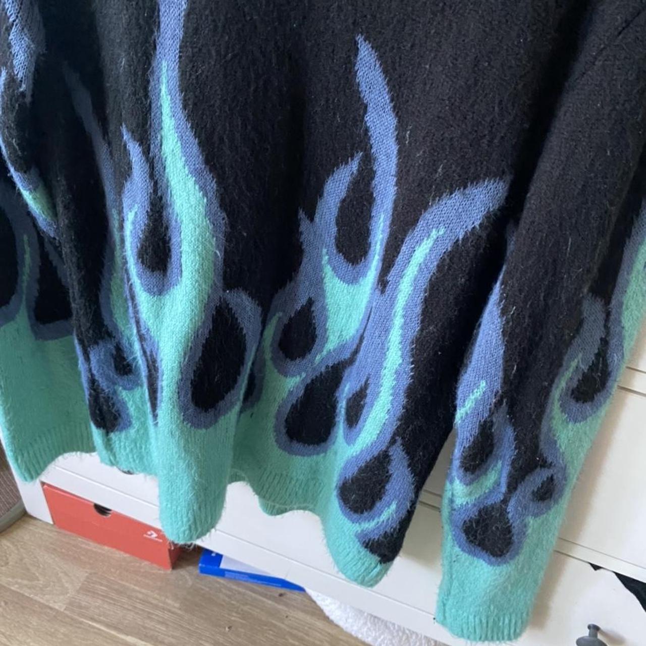 Asos Design flame jumper. Worn once RRP £30 - Depop