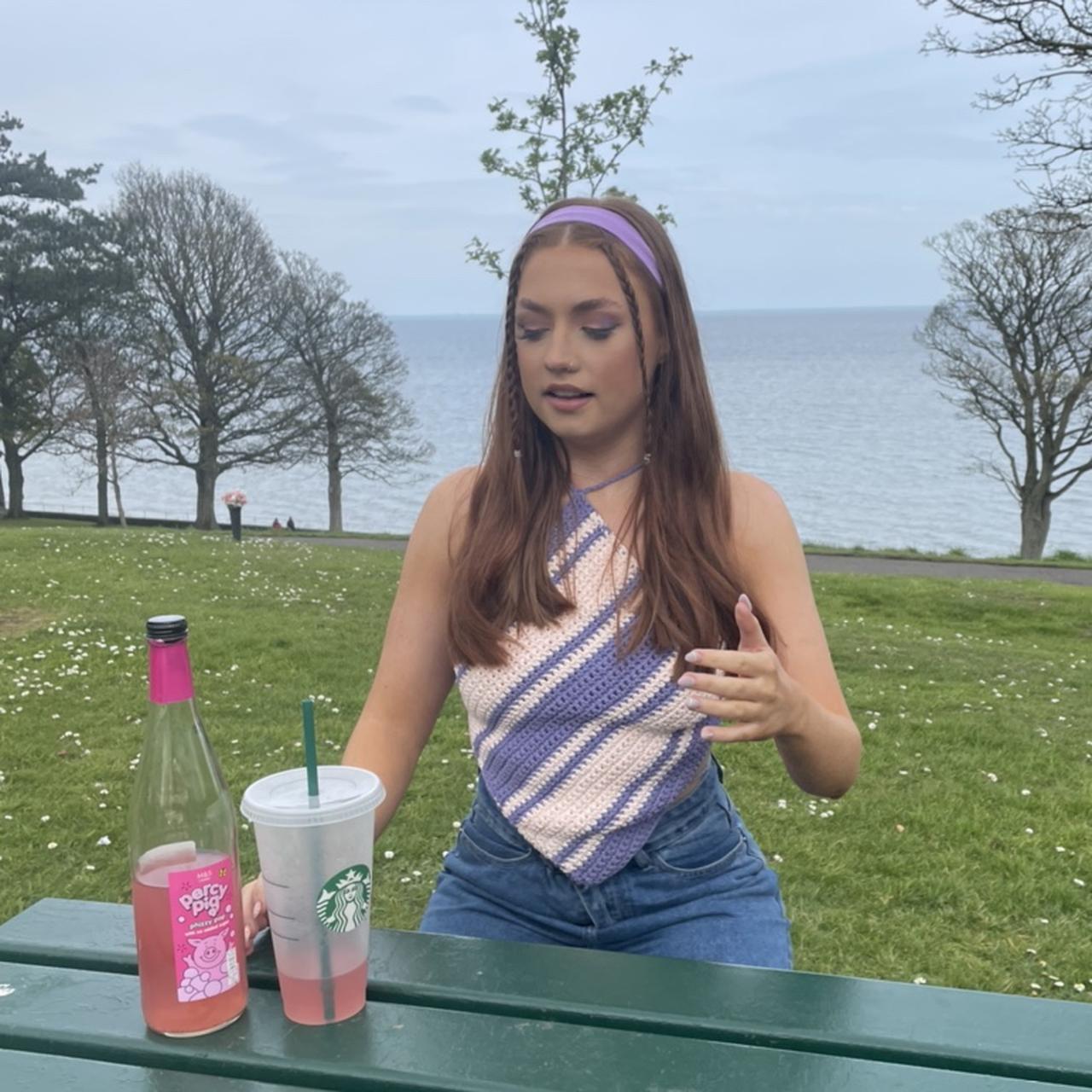 Hand made tie top Worn once - Depop