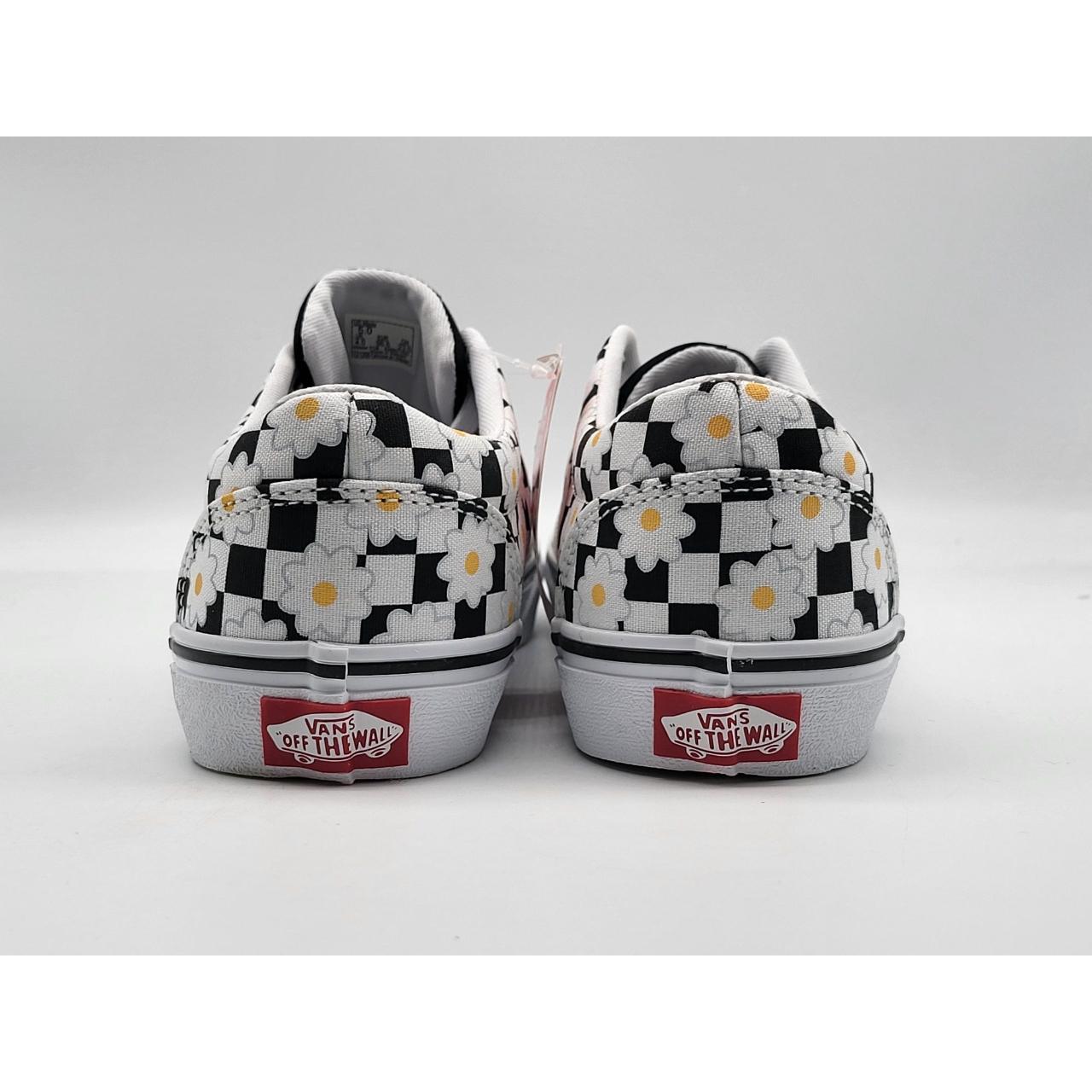Vans Missy Doheny Flower Daisy Checkerboard White... - Depop