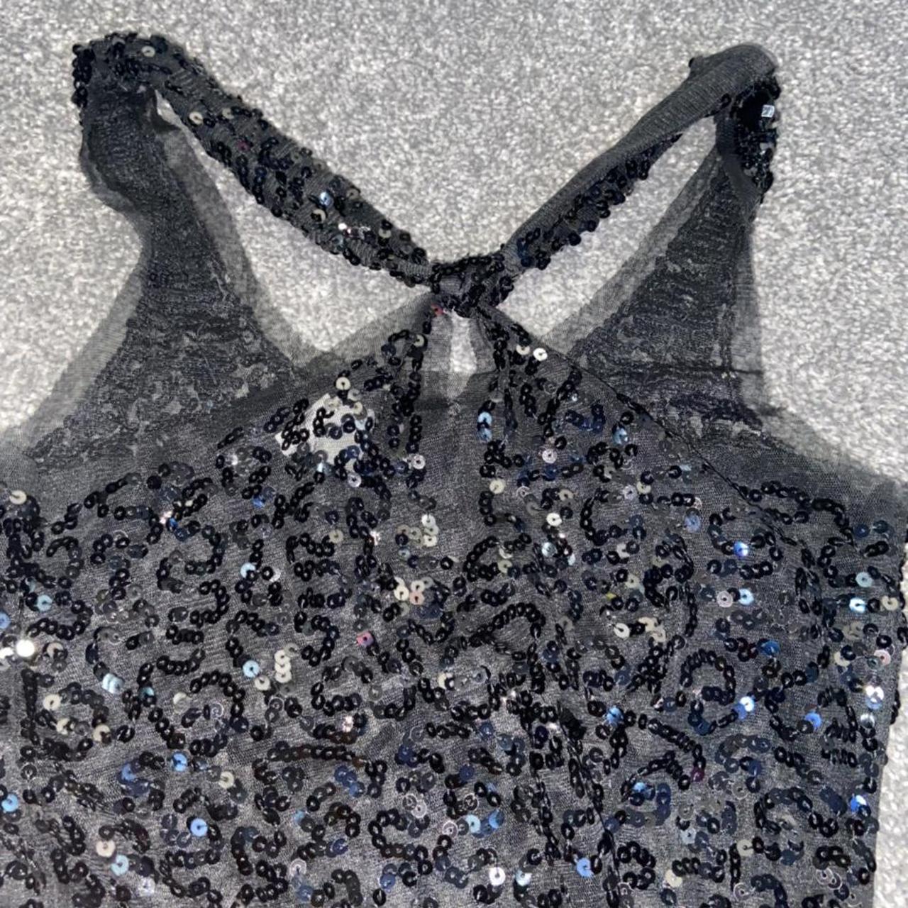 Mesh Sparkly Party Tank Top • Small •... - Depop