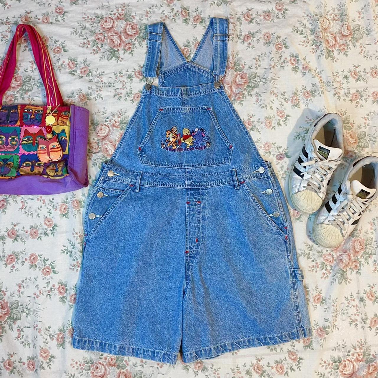 The cutest Disney denim overalls featuring Winnie... - Depop