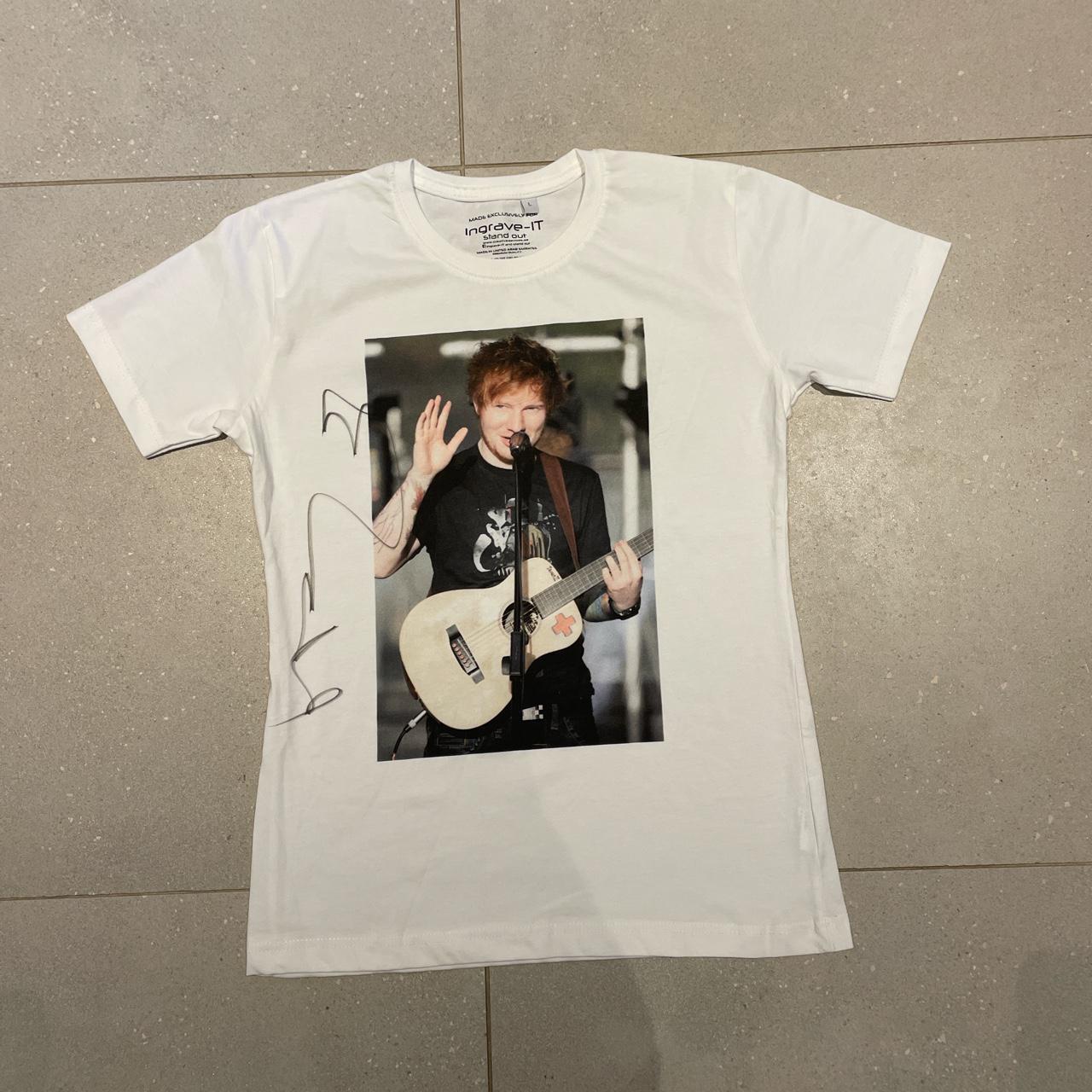 Signed Ed Sheeran merchandise T-shirt. Great... - Depop