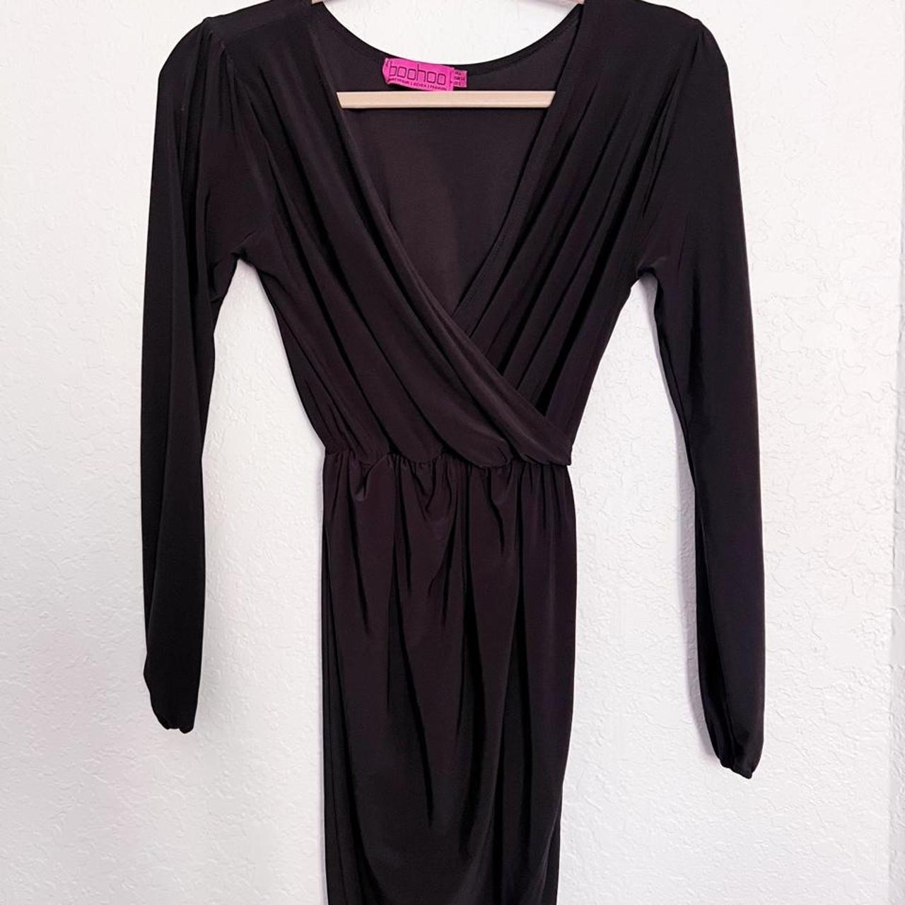 Boohoo black mini dress - Depop