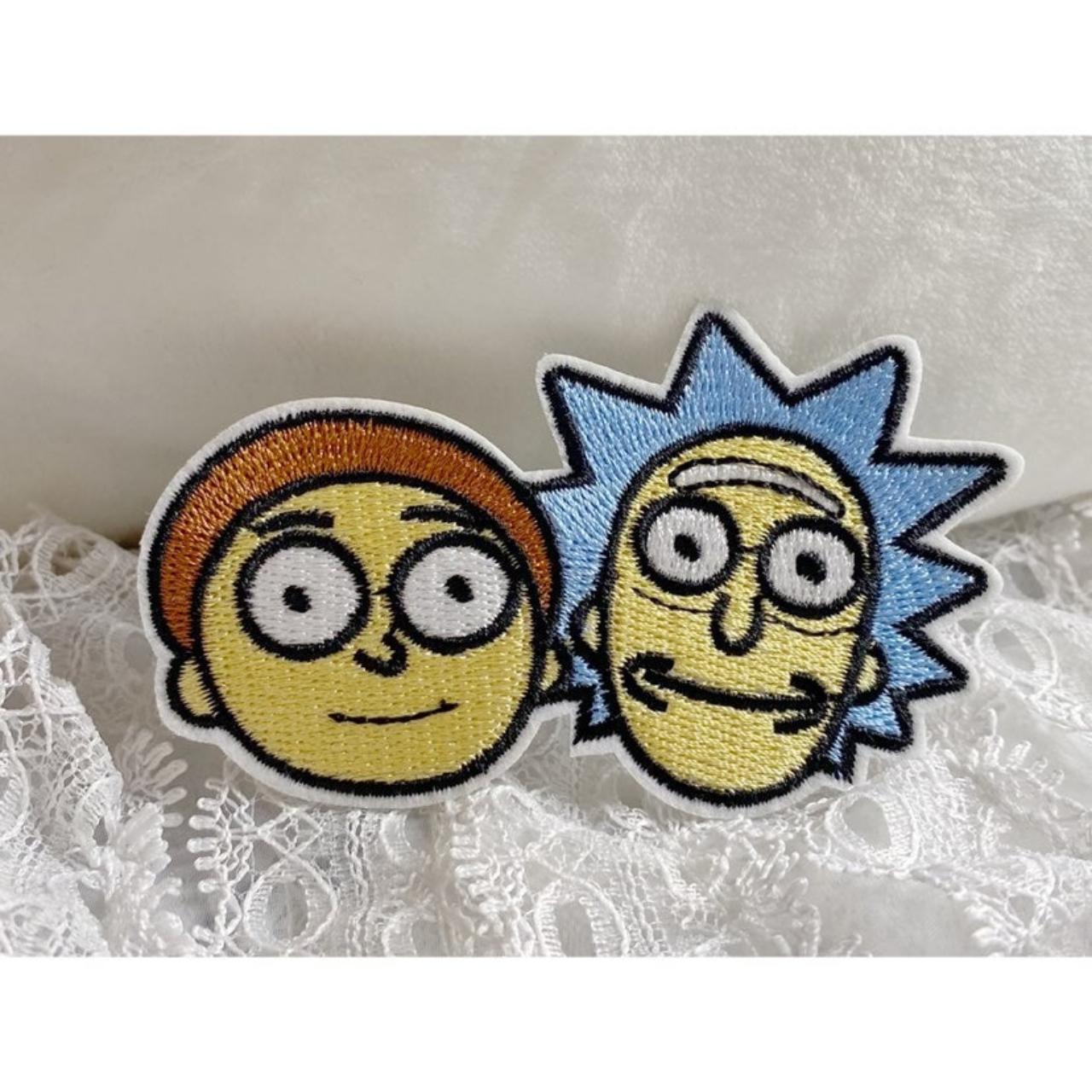 Iron on patch Rick and Morty cartoon-G2 Brand... - Depop