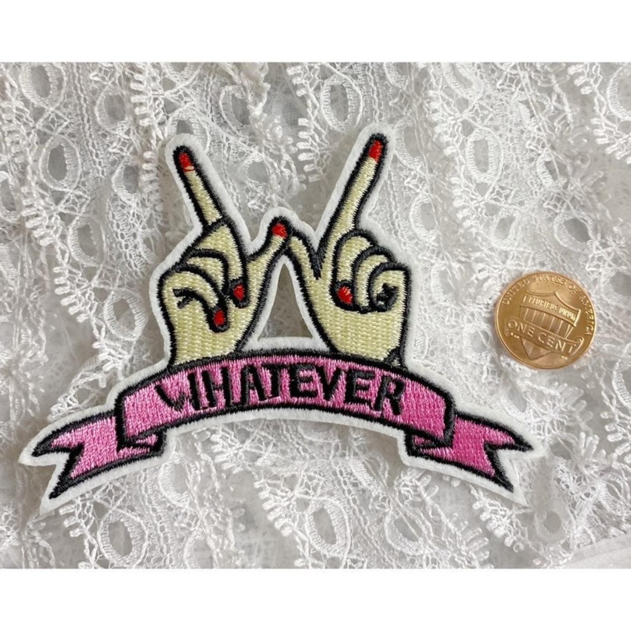 Iron on Patch Whatever pose -N2 Brand... - Depop