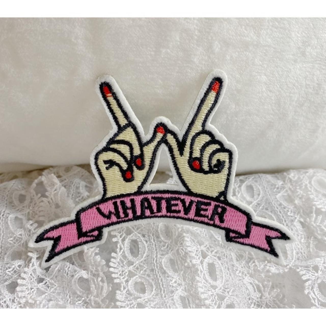 Iron on Patch Whatever pose -N2 Brand... - Depop