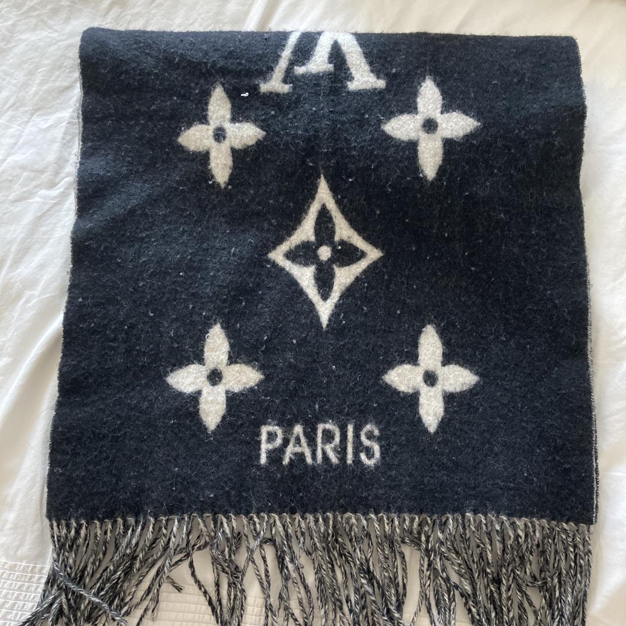 Louis Vuitton Cashmere Monogram Scarf - Depop