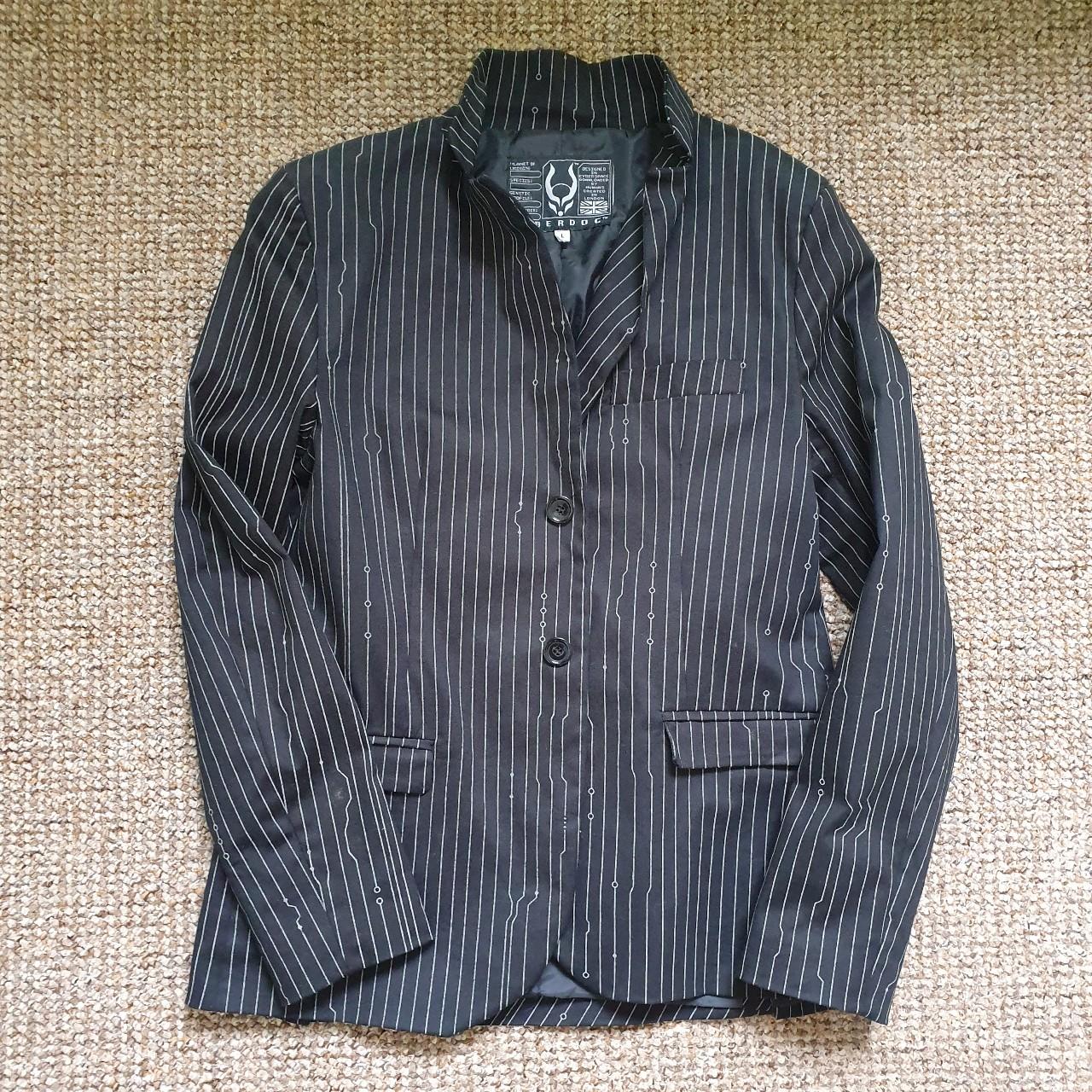 Cyberdog mens jacket with reflective stripes. Size... - Depop