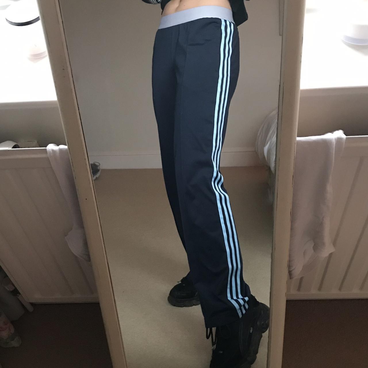 Navy adidas trackies!!! UK 8 $$ Make me offers $$ - Depop