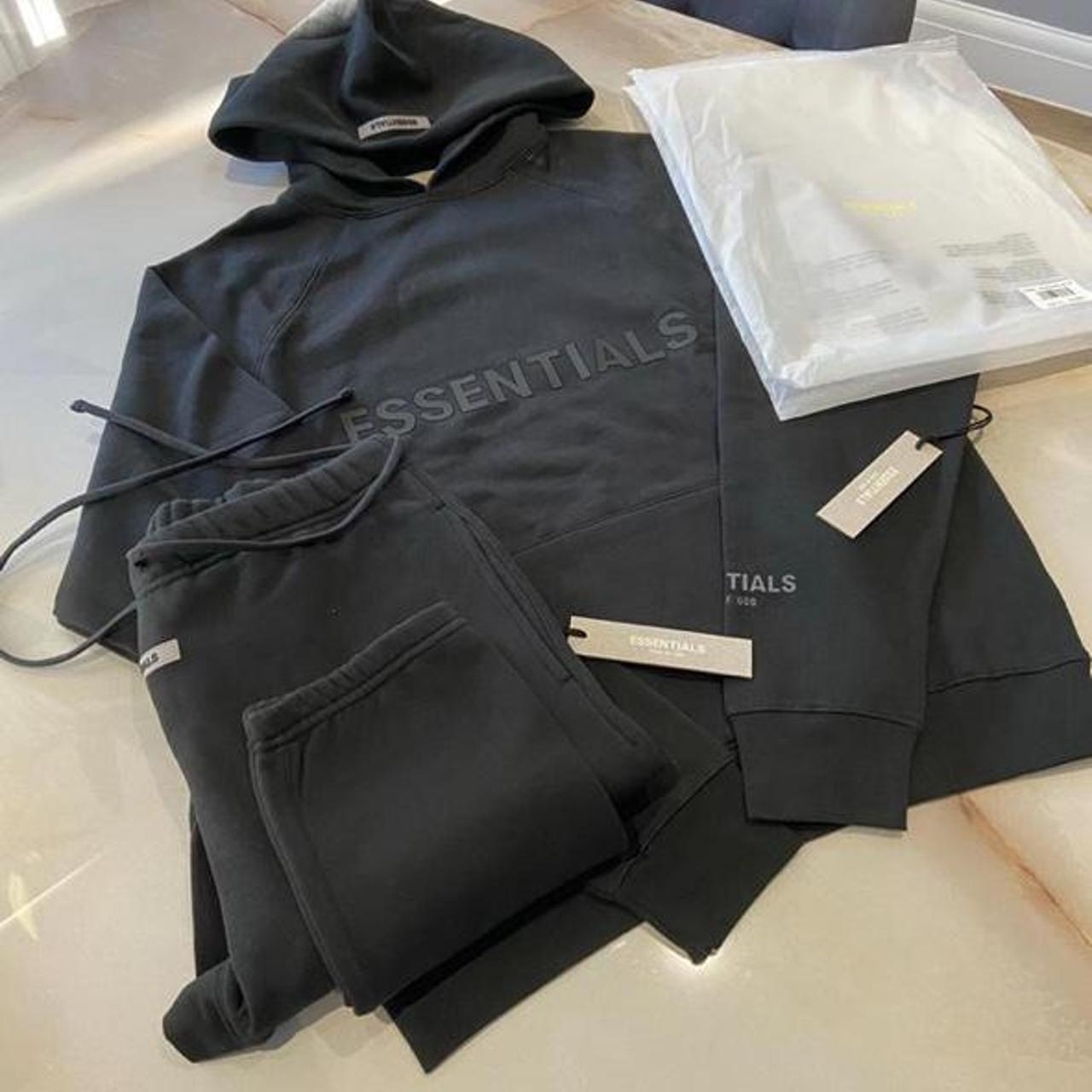 ESSENTIALS BLACK TRACKSUIT #FOG Brand new | Depop