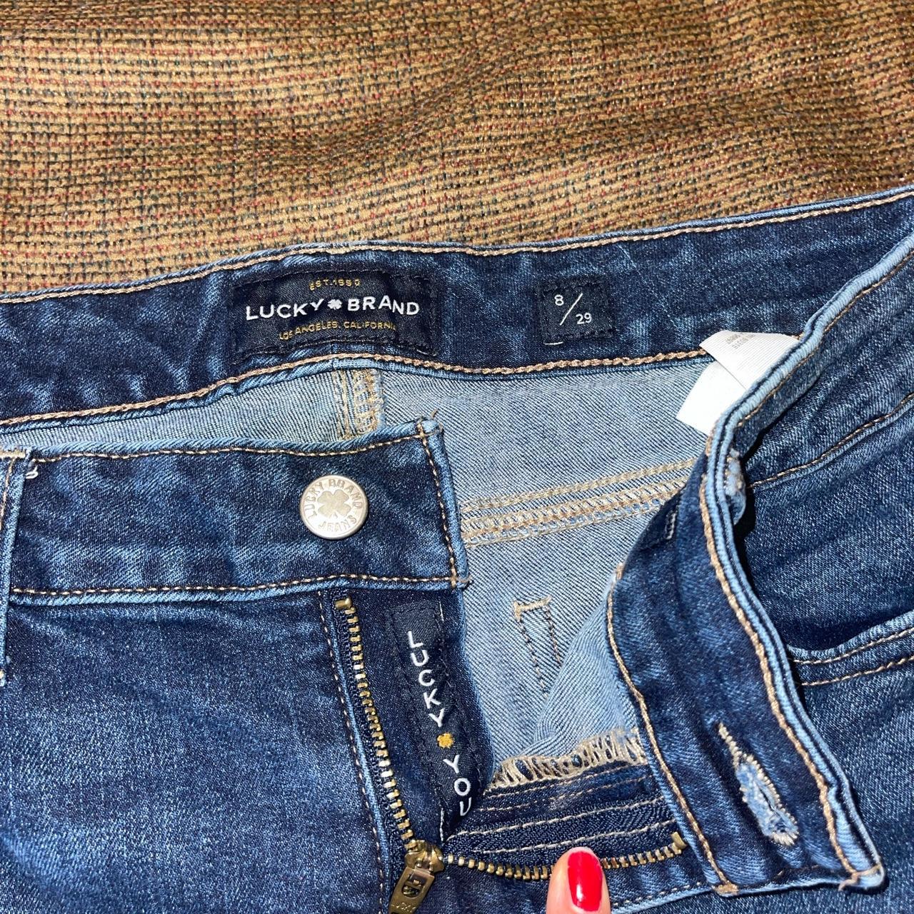 Authentic Lucky Brand Jeans. Size 8/29. Dark wash!... - Depop
