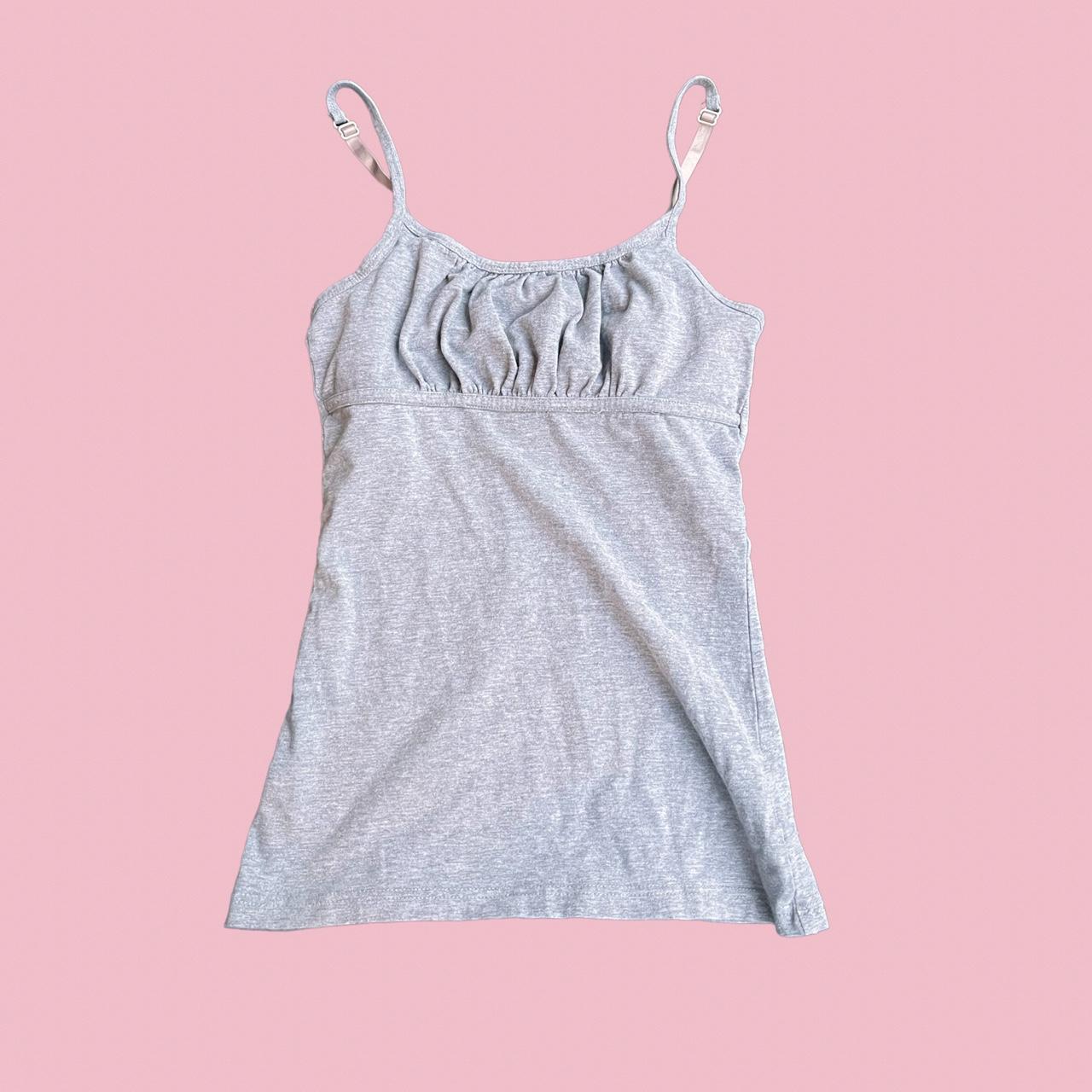 Size small pout Y2K milkmaid undershirt cami... - Depop