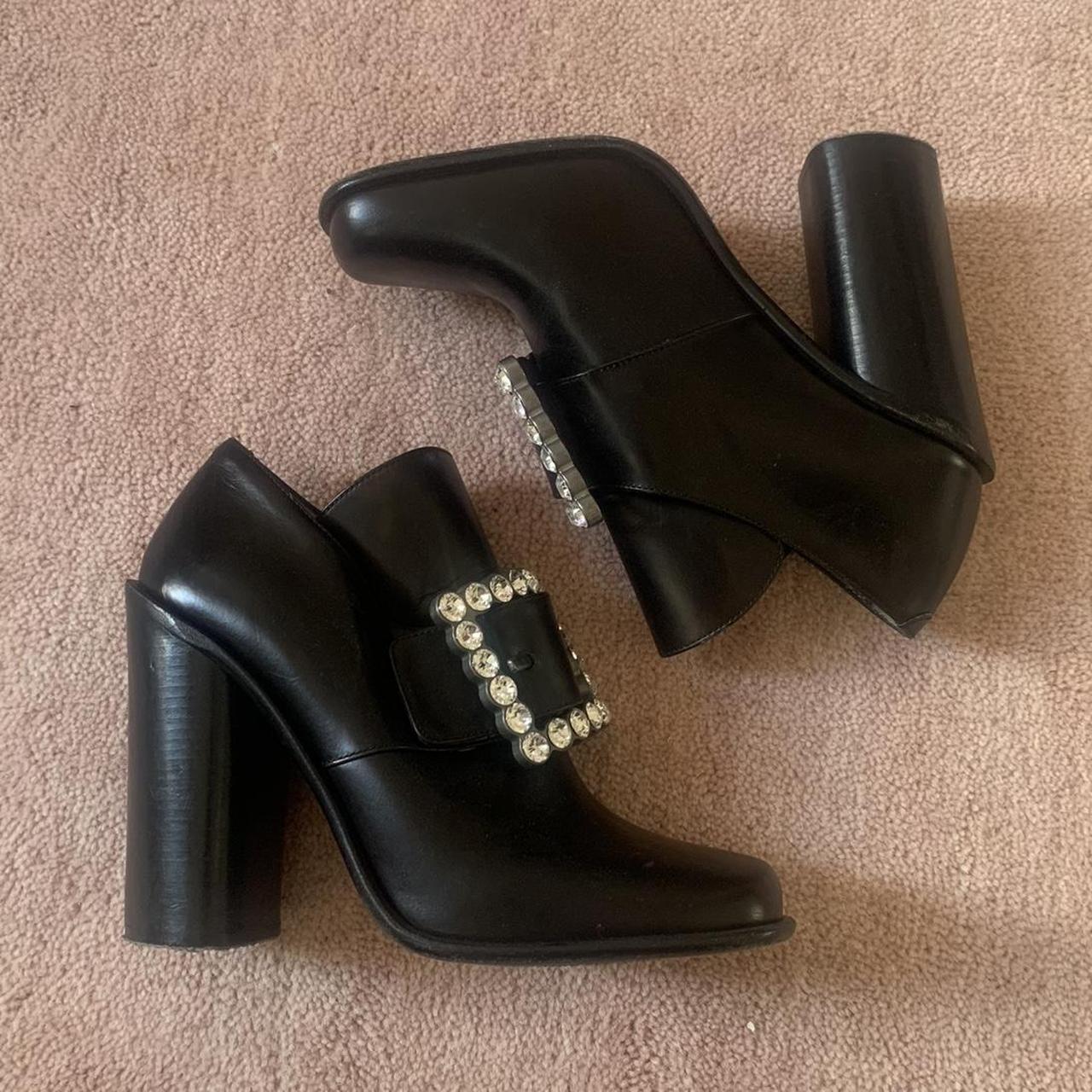 Marc Jacob’s Black Leather Buckled Pilgrim Heel •... - Depop