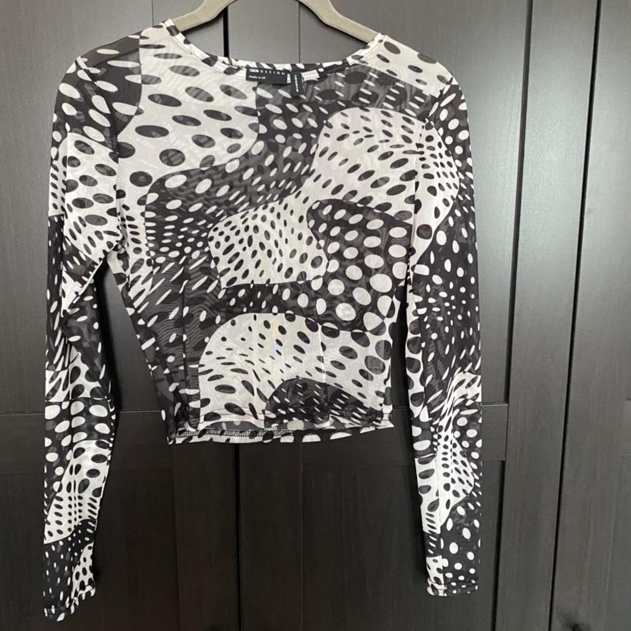 asos mono mesh top completely sold out took the... - Depop