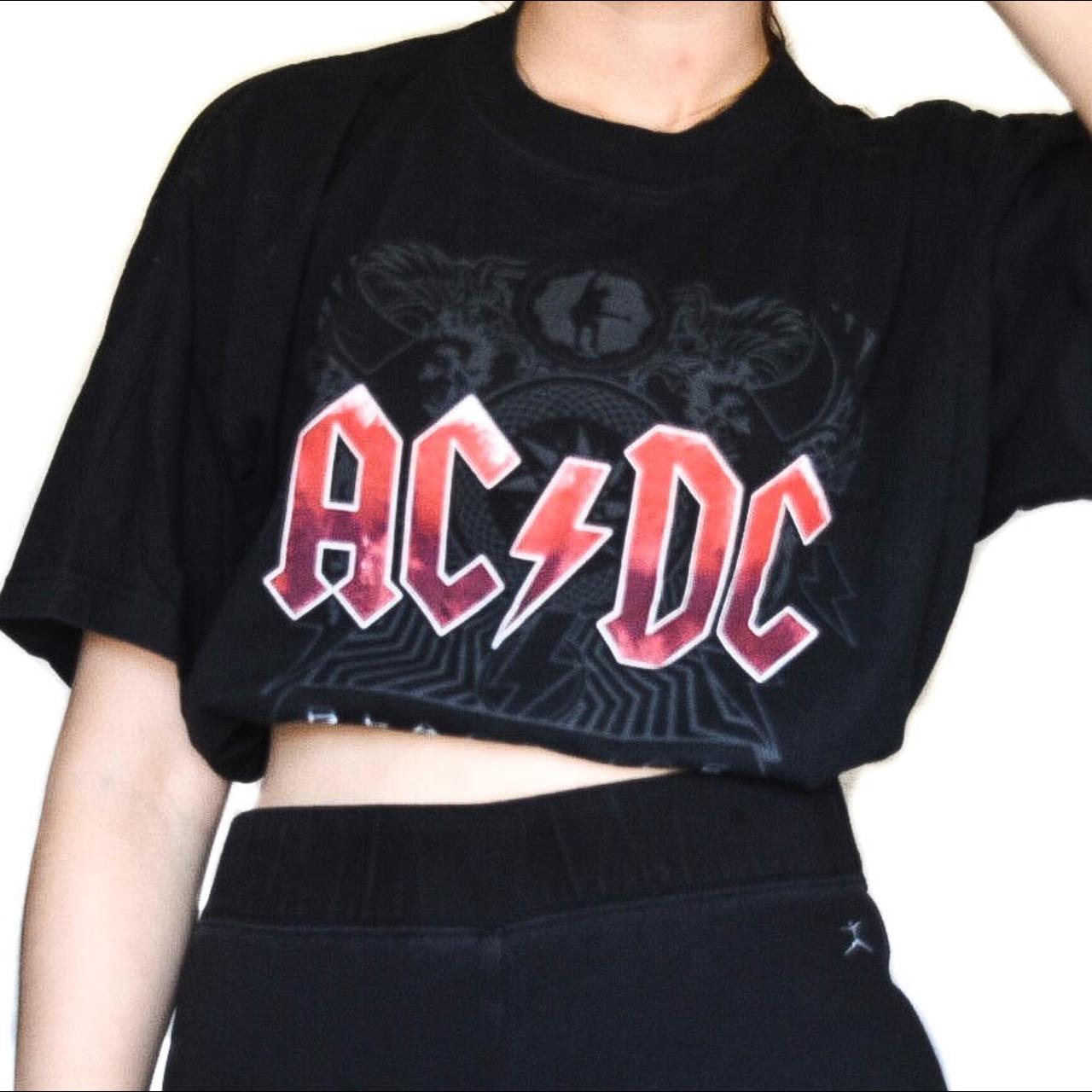 VINTAGE AUTHENTIC AC/DC BAND TEE! this AC/DC black... - Depop