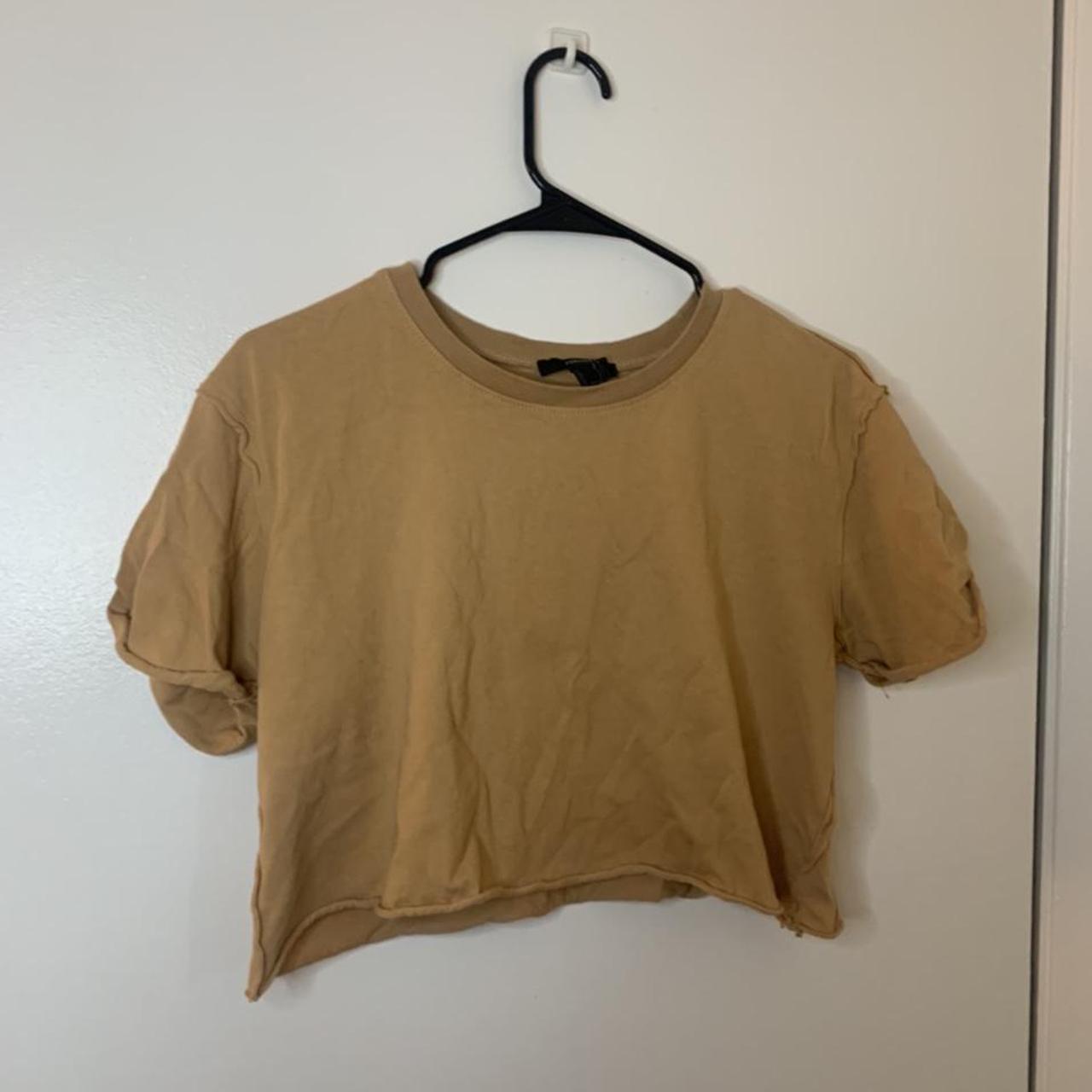 Forever 21 Yellow Crop Top Size: Small Shipping:... - Depop