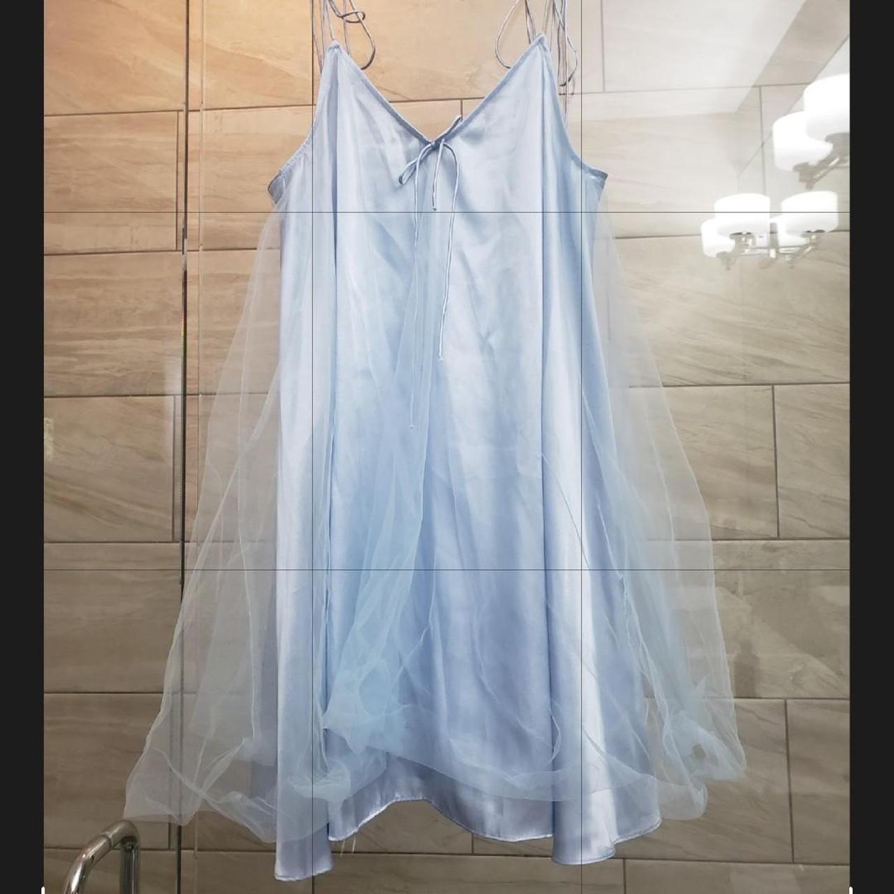 Daisy tv ltd floating angel silky slip dress light... - Depop