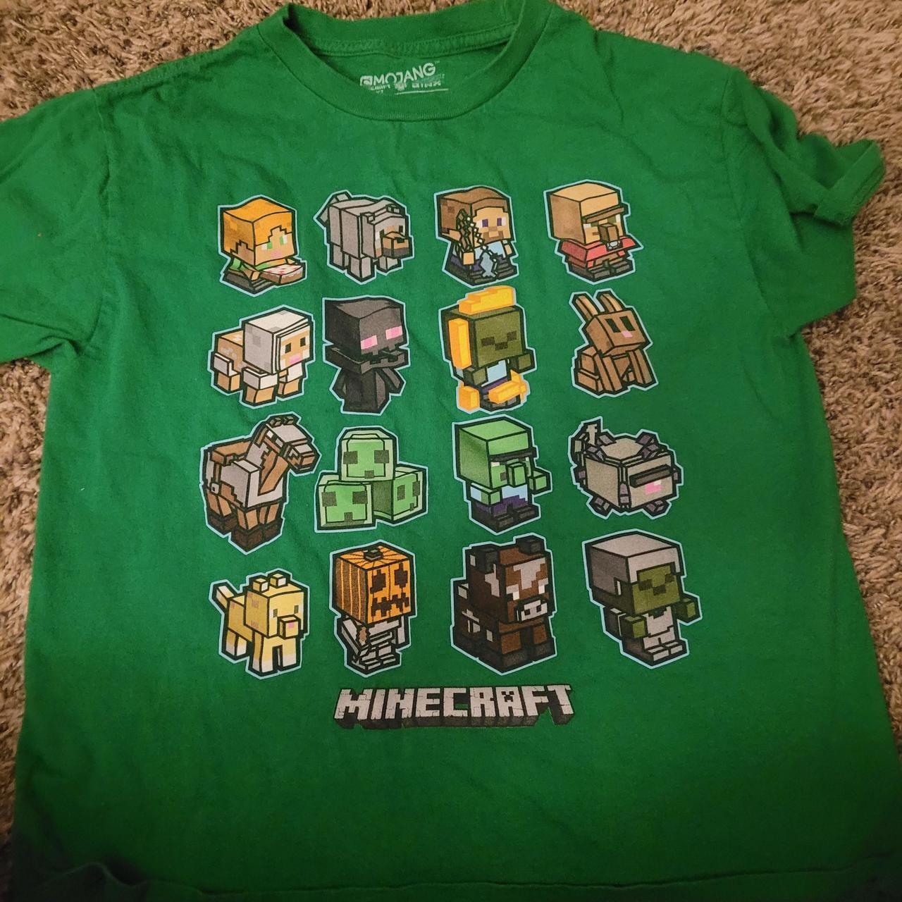 Minecraft Characters & Mobs 8-bit Graphic Tee Very... - Depop