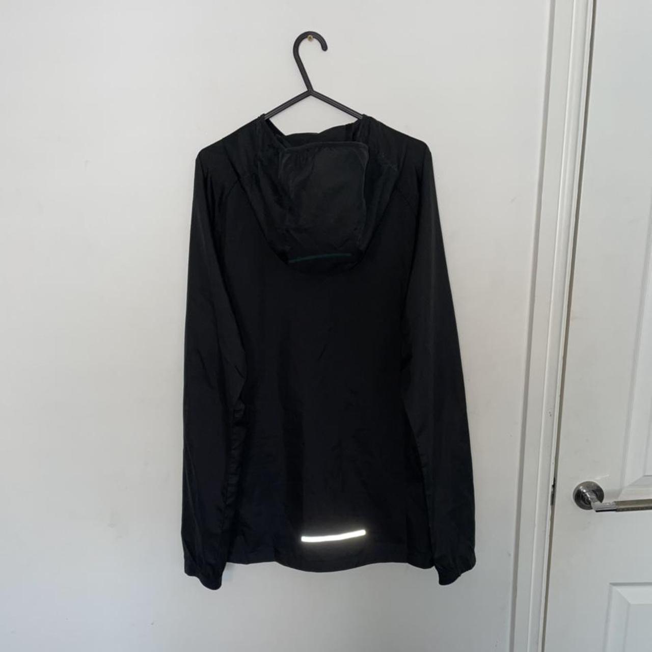 Nike Windbreaker Jacket - Size Medium Black with... - Depop