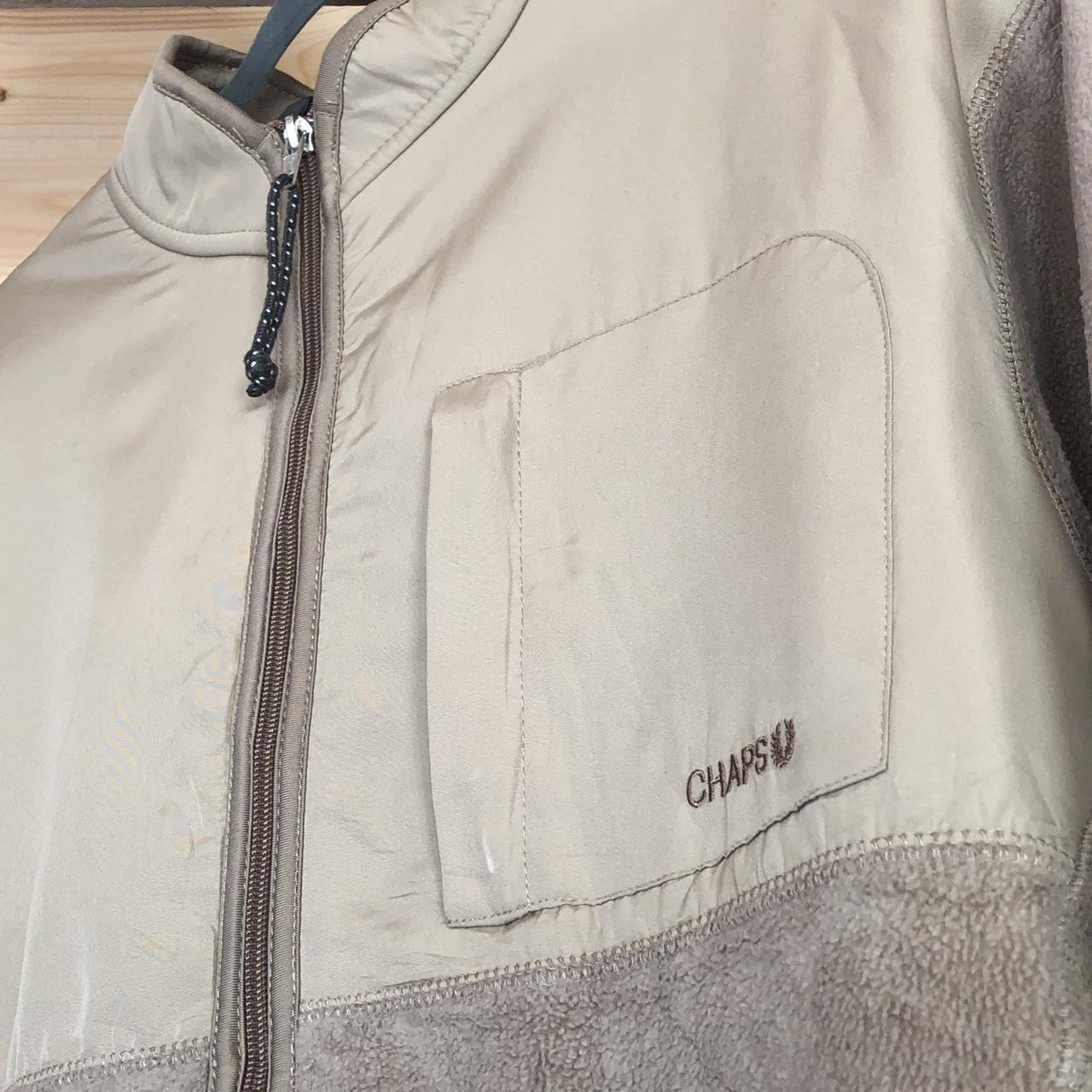 Chaps Camel Fleece Jacket • Size on label: L •... - Depop