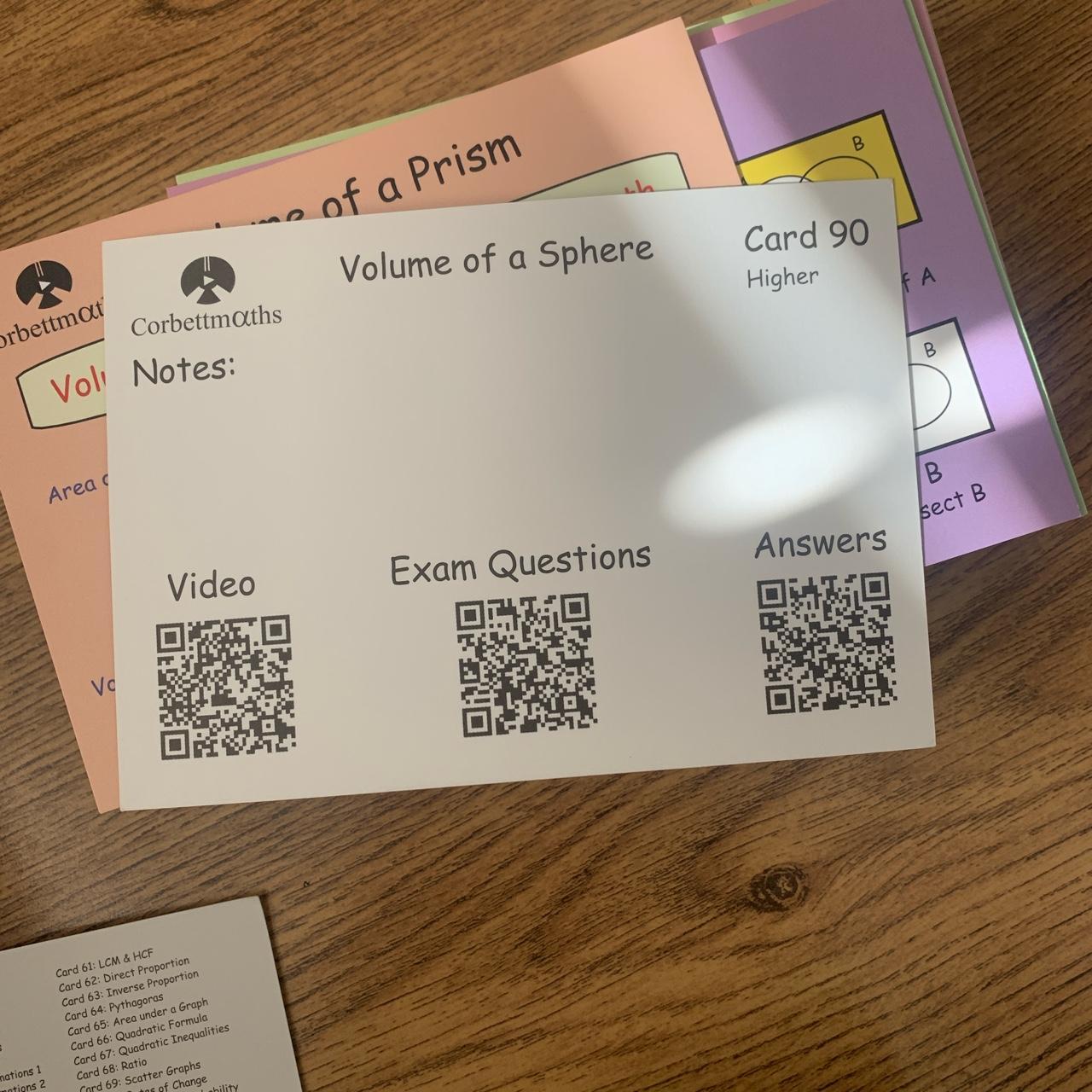 GCSE MATHS Corbettmaths Higher Tier Revision Cards Depop gcse-maths-corbettmaths-higher-tier-revision-cards-depop