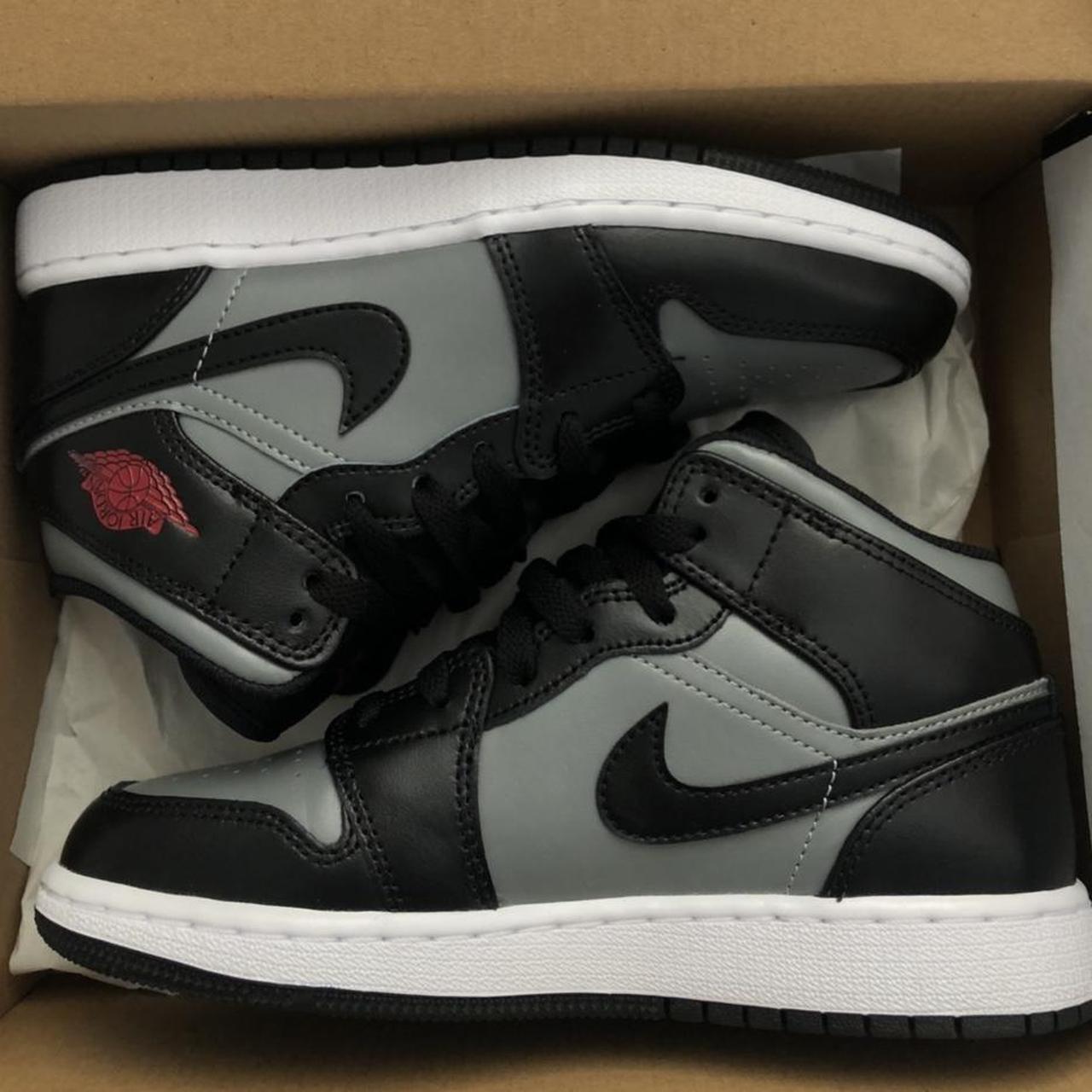 Authentic Jordan 1 mid shadow🔥 - UK size 3 - Proof... - Depop